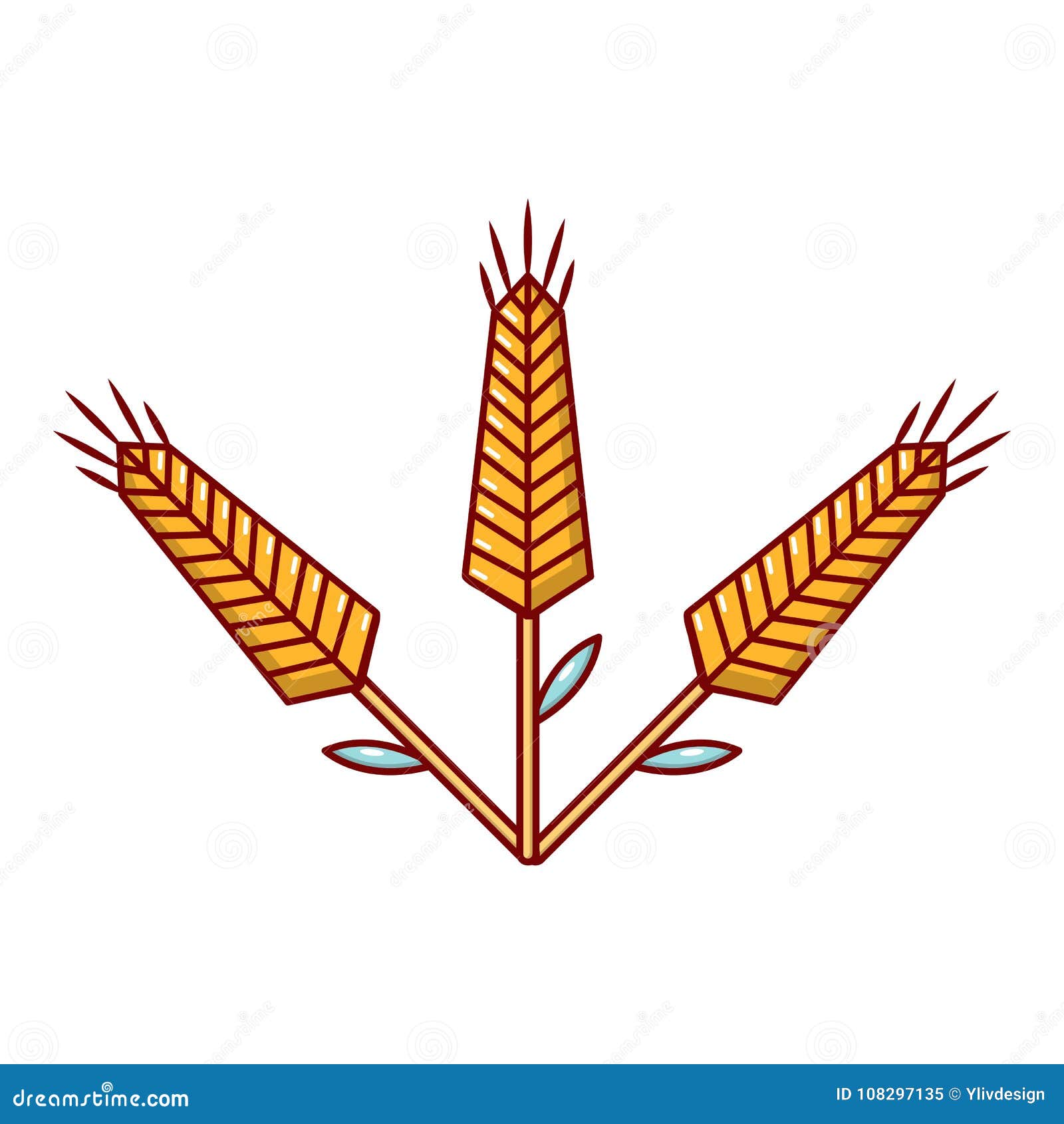 Filling Wheat Icon, Cartoon Style. Stock Vector - Illustration of ...