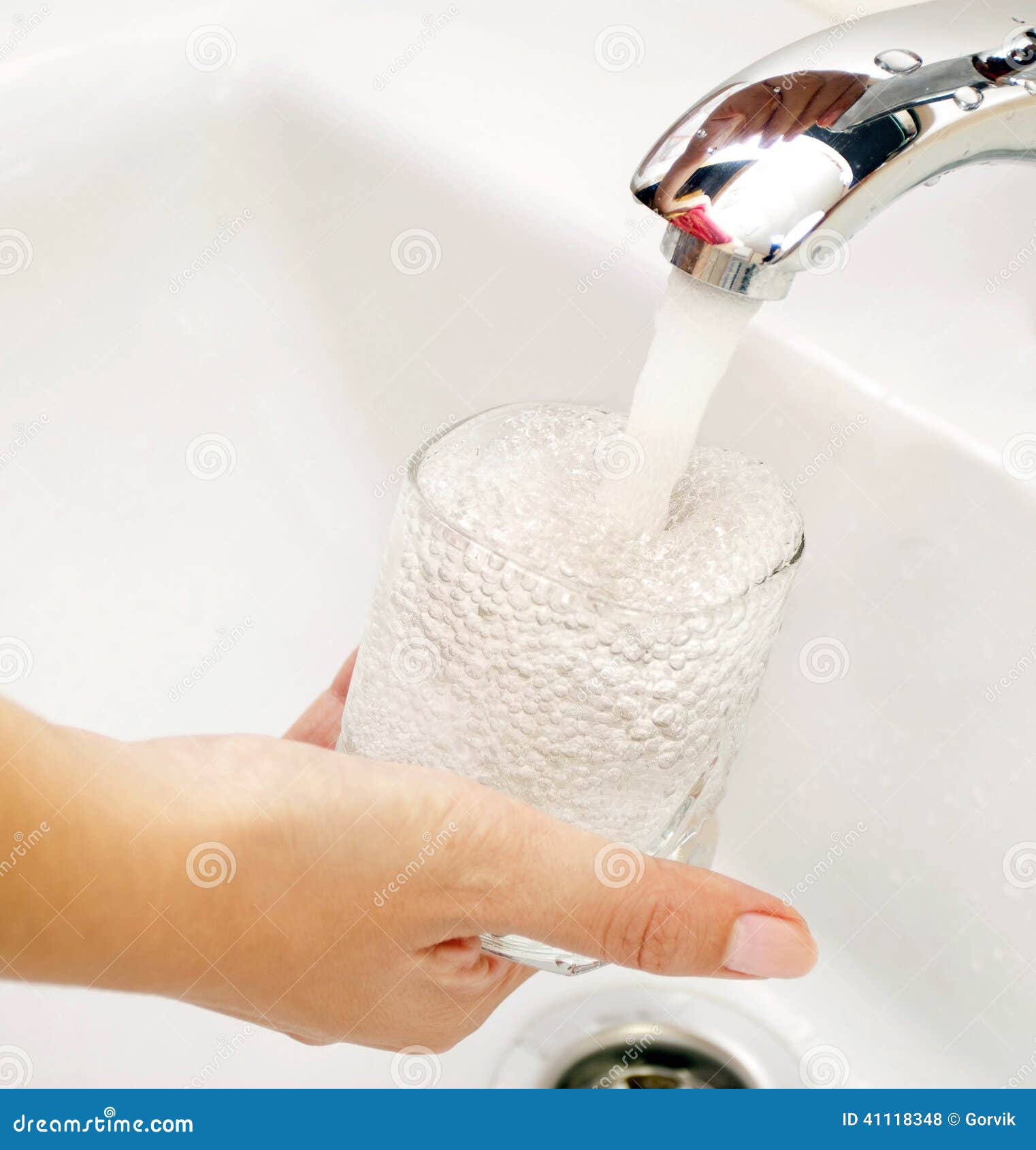 Fillings by Water of a Glass Stock Photo - Image of hygiene, splashes ...