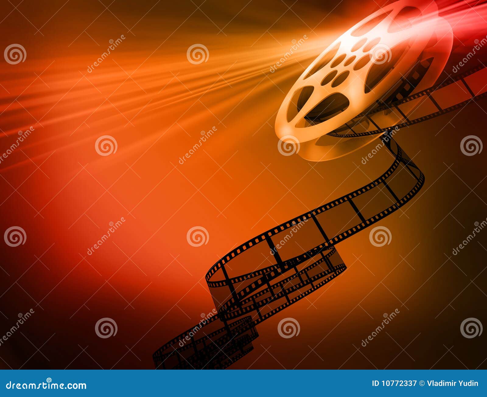 Film background. stock illustration. Illustration of cinema - 10772337