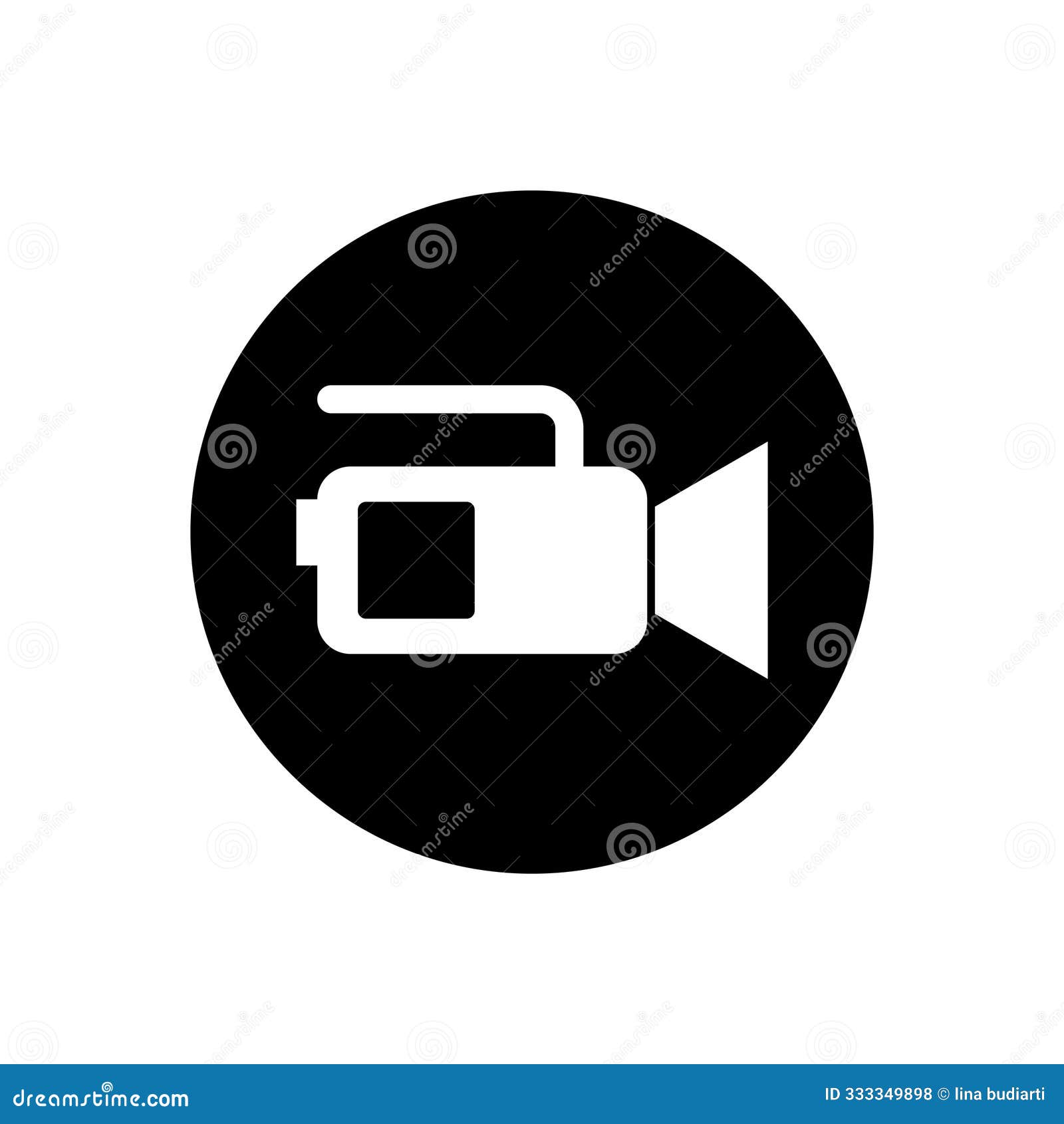 Film camera icon stock vector. Illustration of television - 333349898