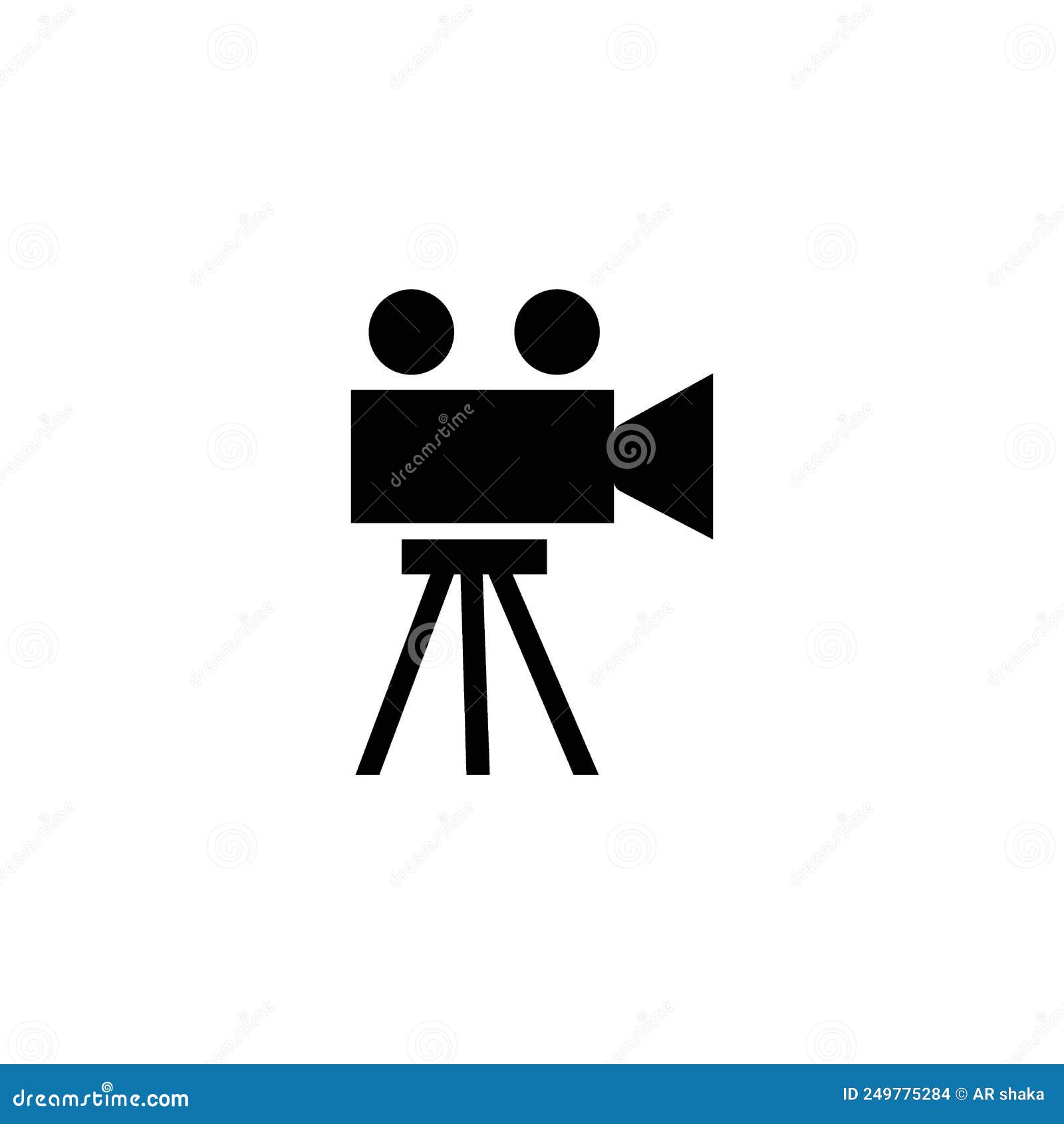 Film and Camera Icon Logo, Vector Design Illustration Stock Vector ...
