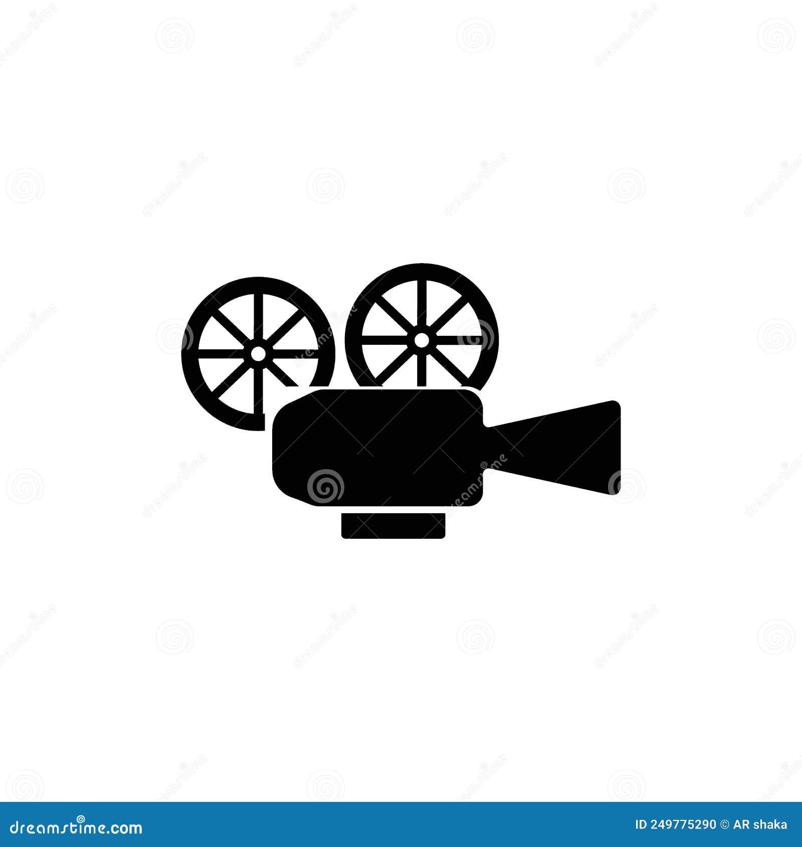 Film and Camera Icon Logo, Vector Design Illustration Stock Vector ...