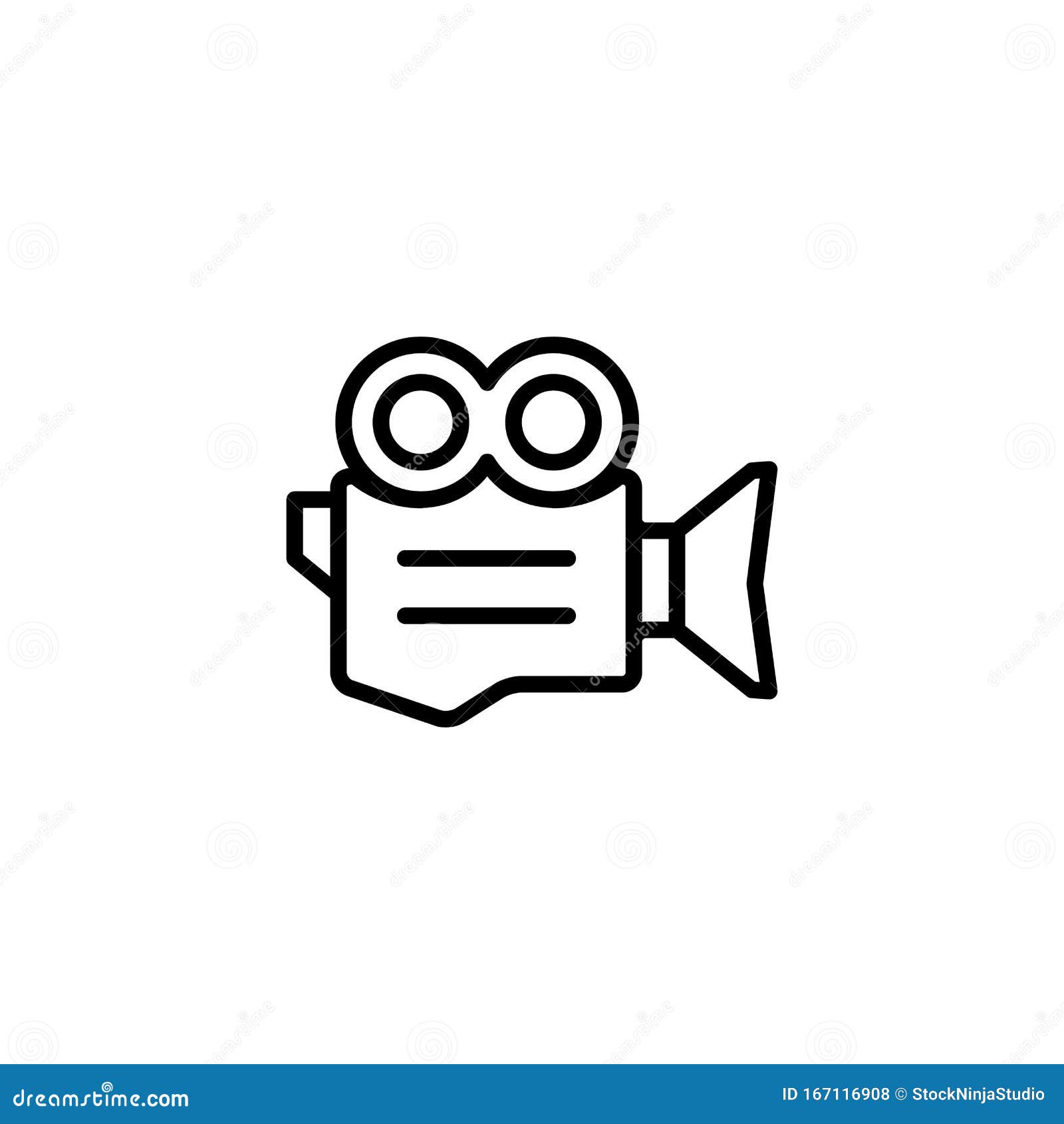 Film Camera Line Icon in Flat Style Vector for App, UI, Websites. Black ... Film Camera Line Icon in Flat Style Vector for App, UI, Websites. Black ...