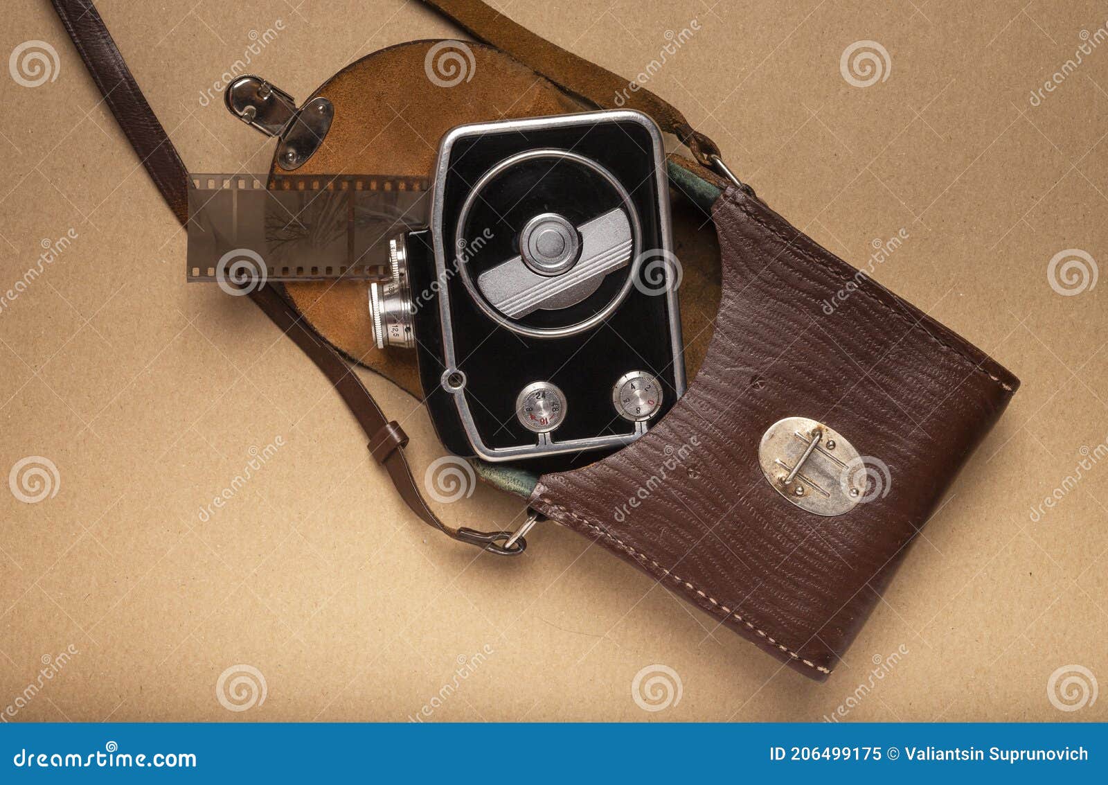 Film Camera in Vintage Style. Historical Device Stock Image - Image of ...