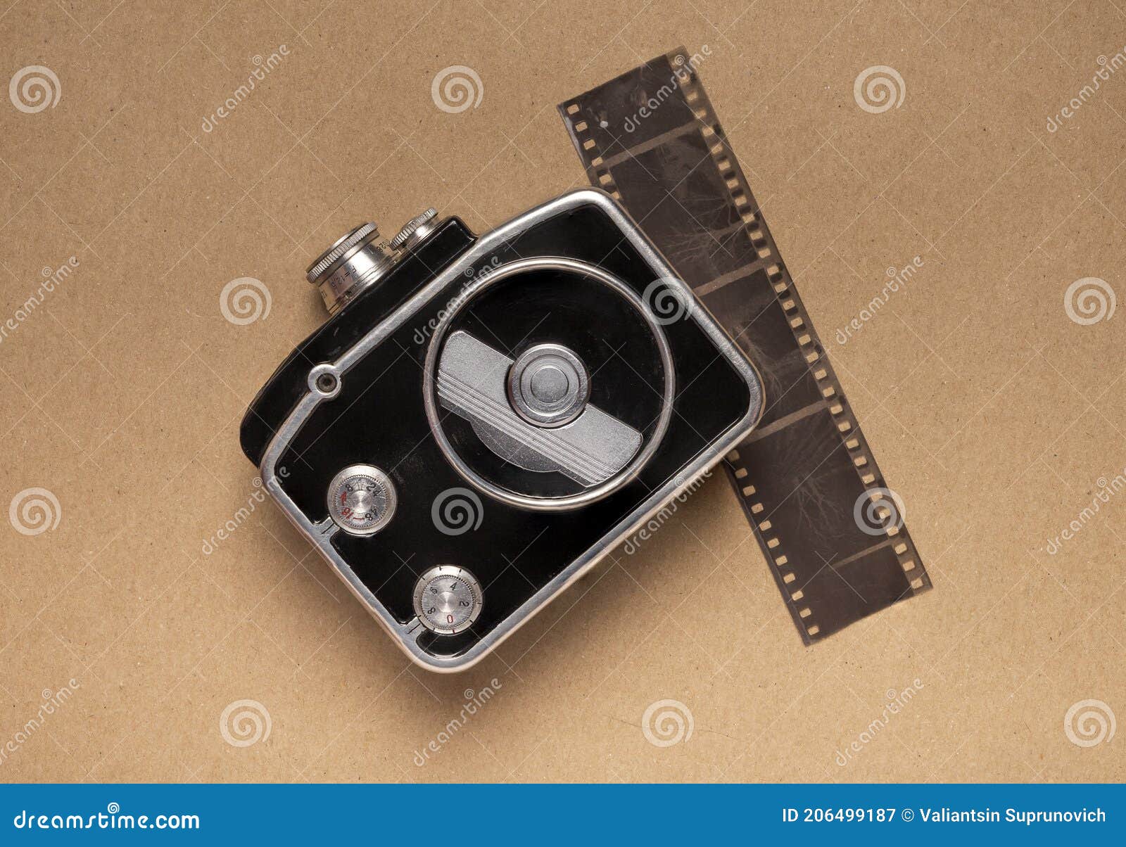 Film Camera in Vintage Style. Historical Device Stock Image - Image of ...