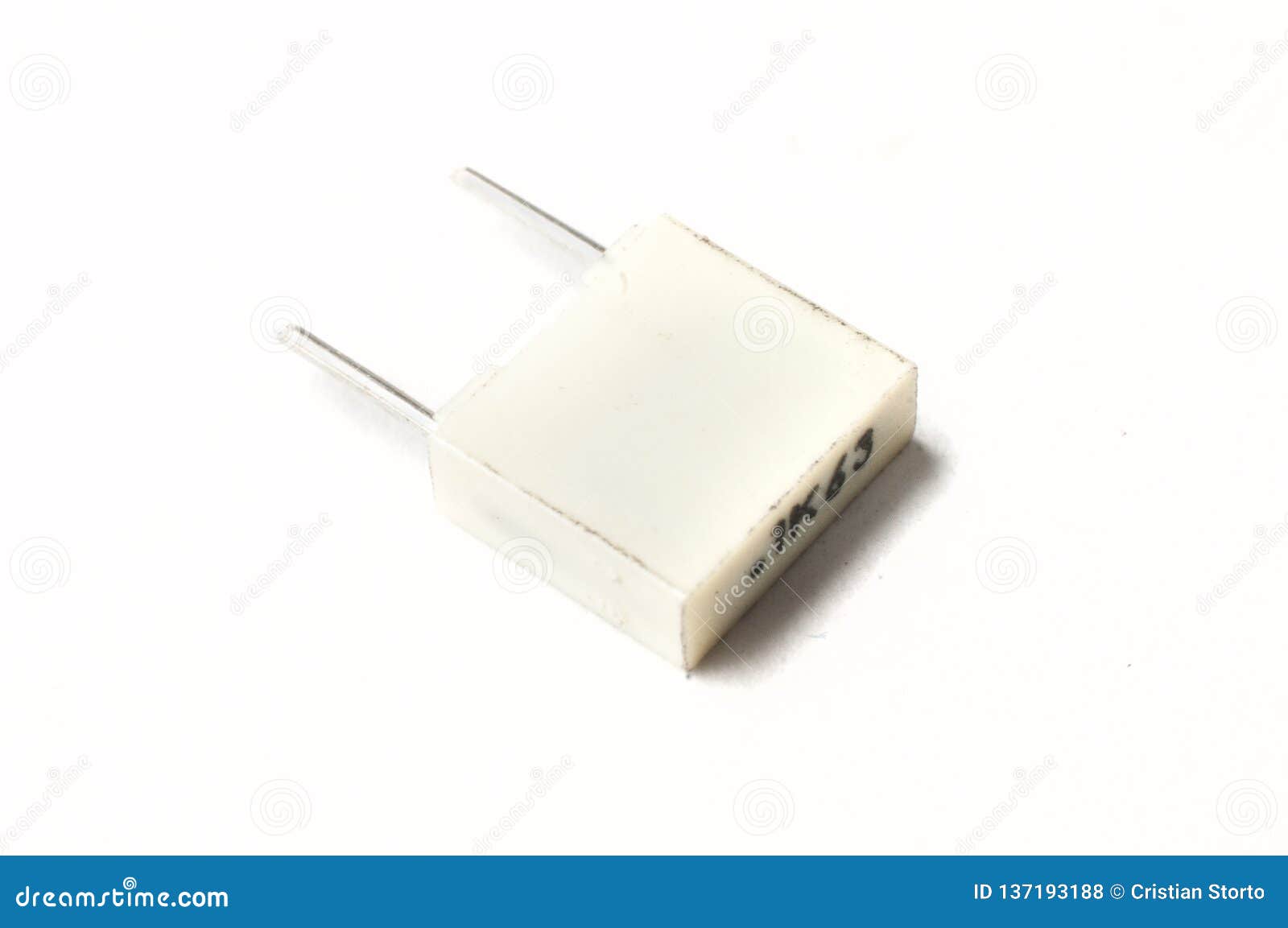 Film Capacitor On White Background Stock Photography | CartoonDealer ...