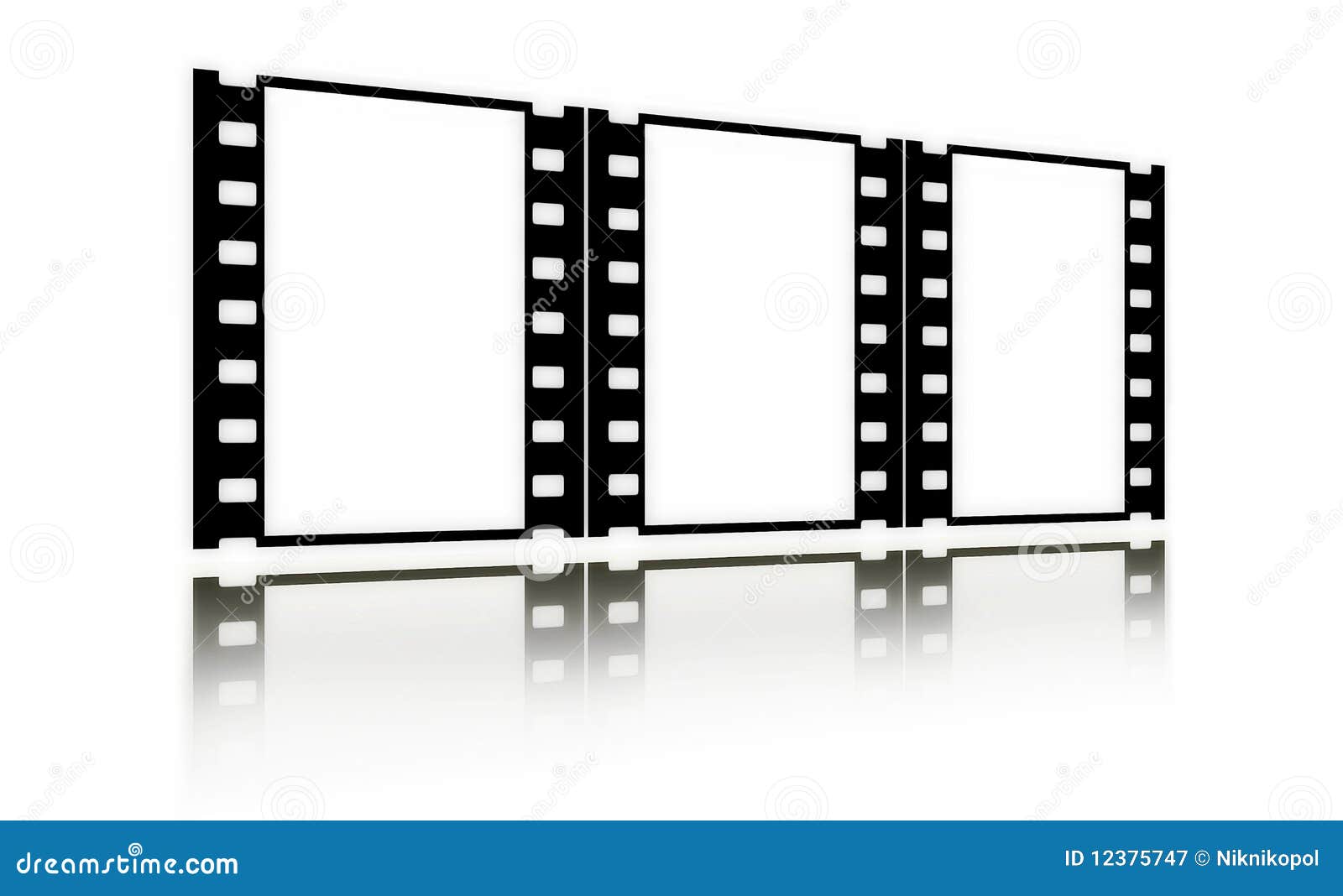 Film(chrome,soft)frames(in Perspective,vertical) Stock Illustration ...