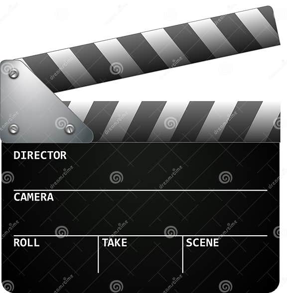 Film Clap stock vector. Illustration of filming, cameraman - 16149905