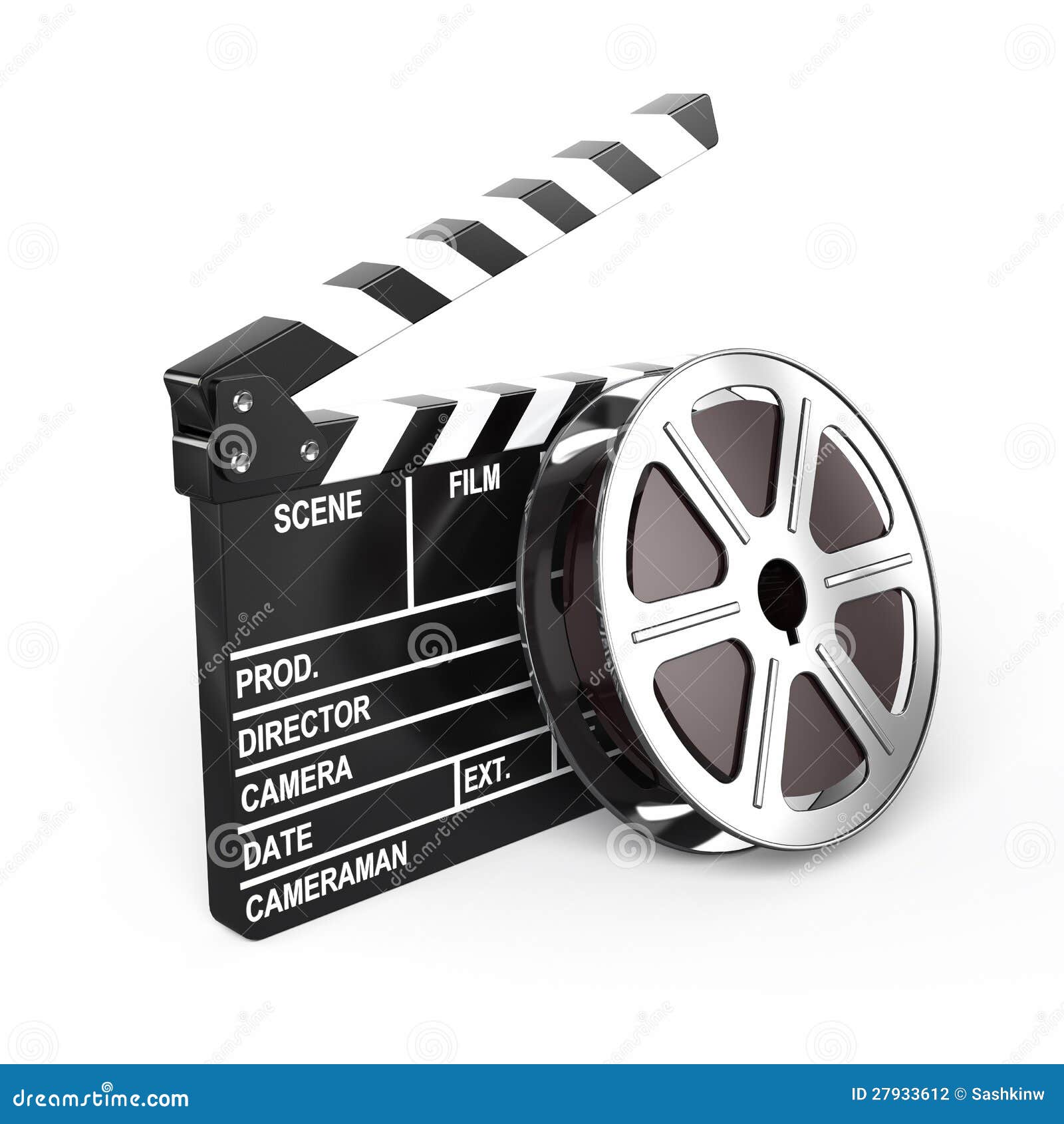 Film and clap board stock illustration. Illustration of film - 27933612