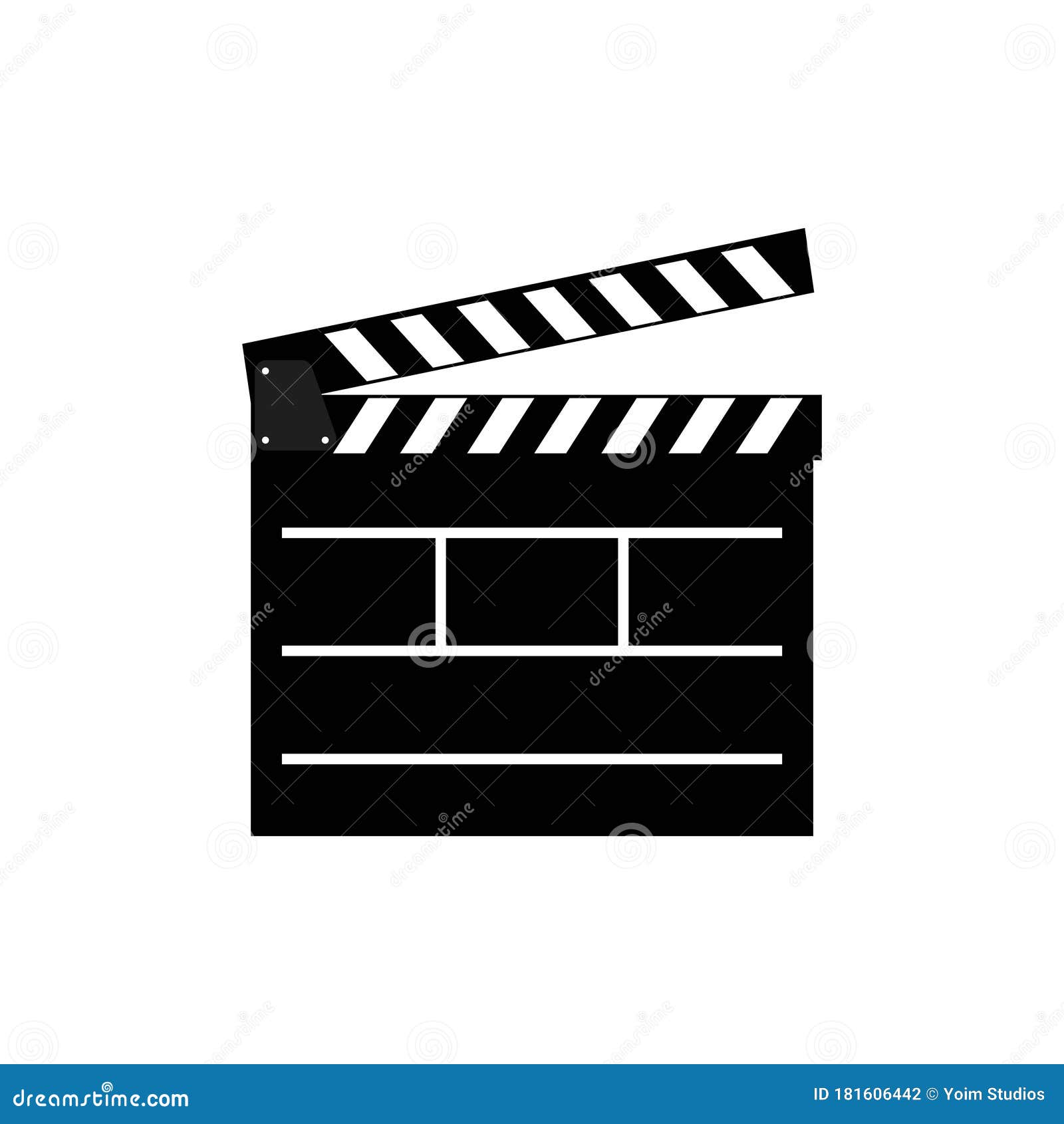Film Clapper Board Vector Graphic Design Illustration Stock Vector ...