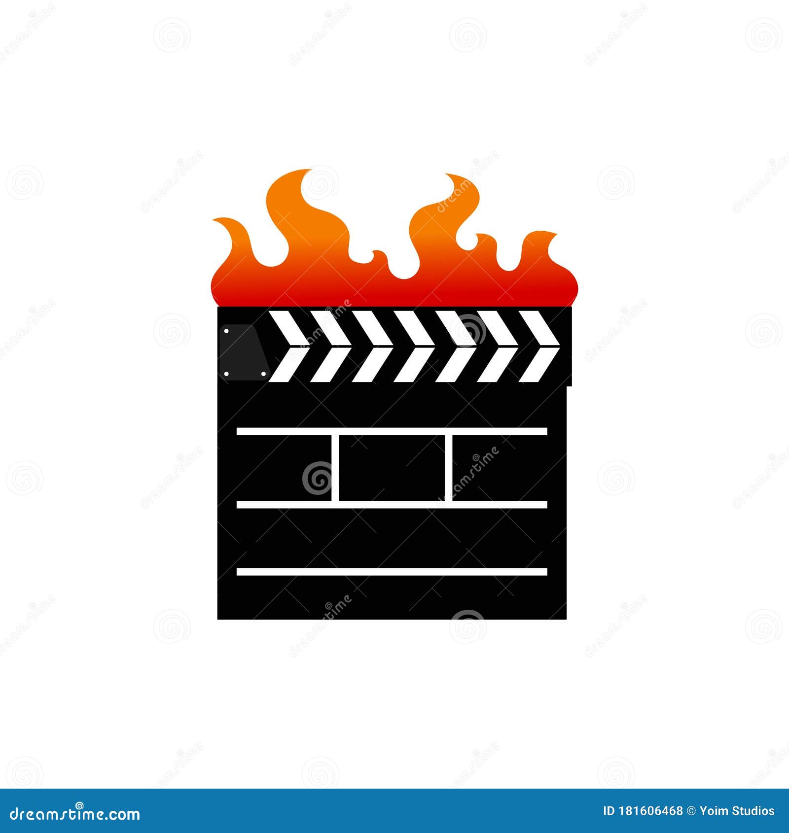 Film Clapper Board Vector Graphic Design Illustration Stock Vector ...