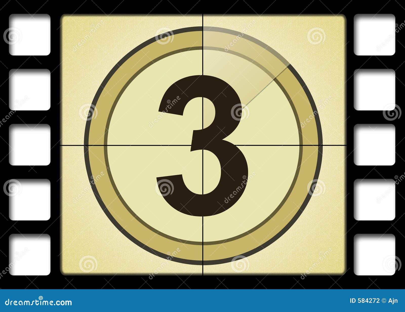 Film Countdown stock illustration. Illustration of screen - 584272