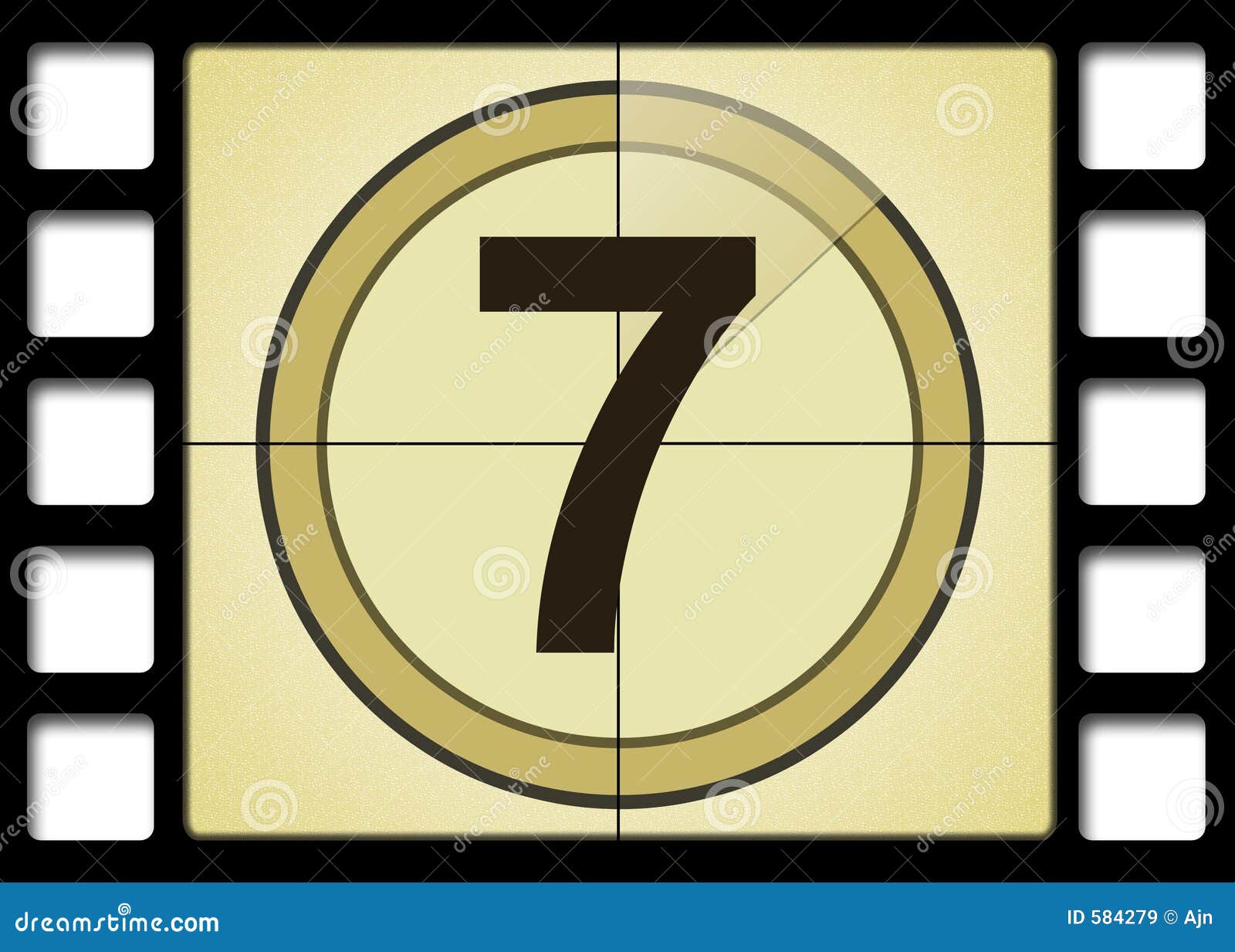 Film Countdown stock illustration. Illustration of reel - 584279