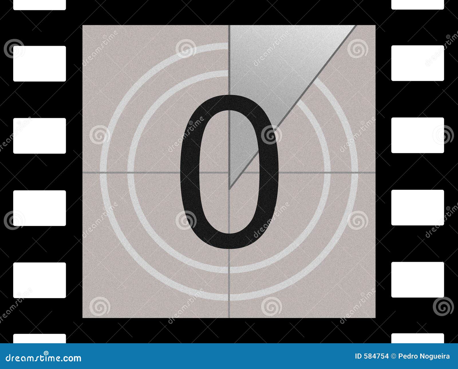 Film countdown stock illustration. Illustration of nine - 584754