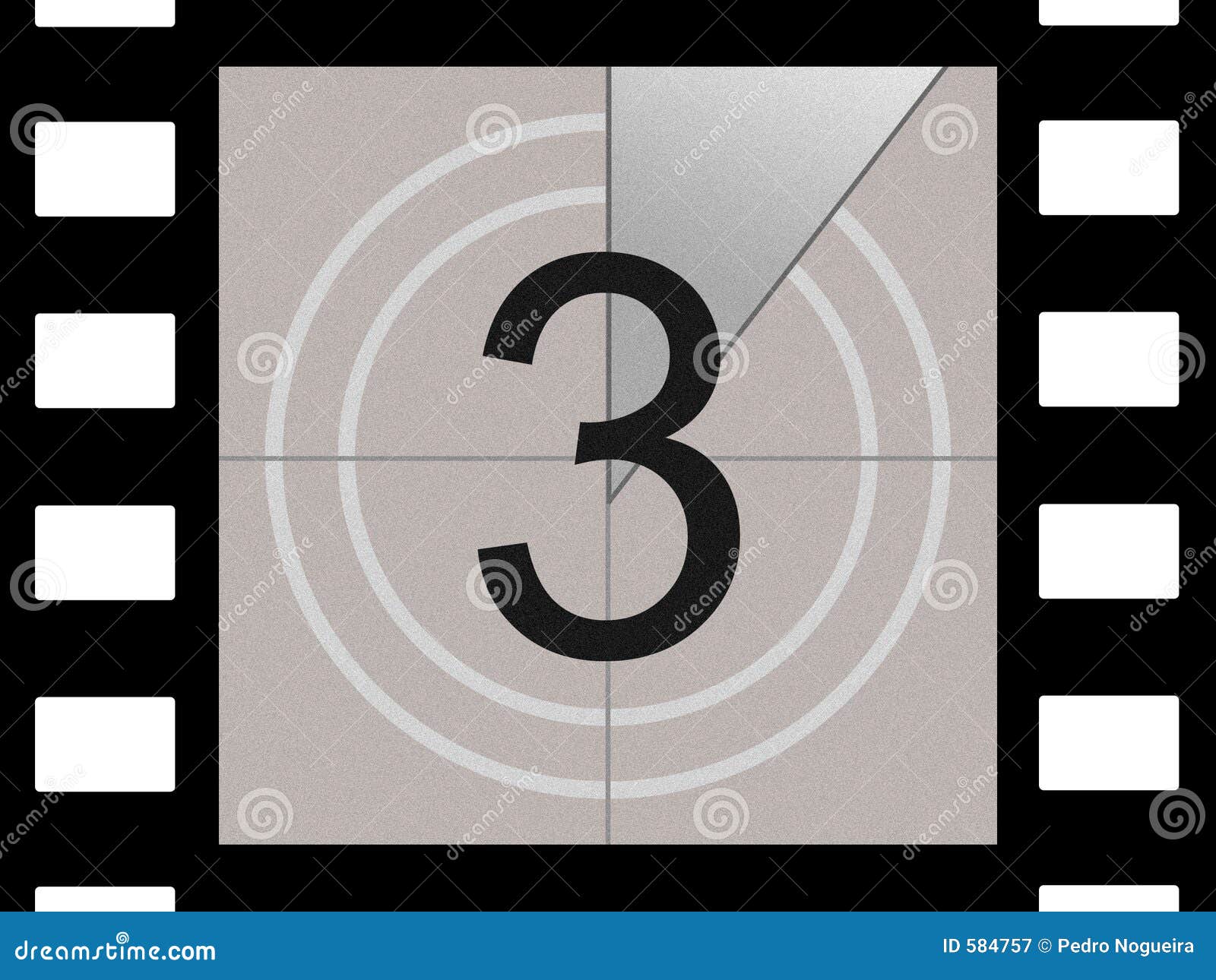Film countdown stock illustration. Illustration of countdown - 584757