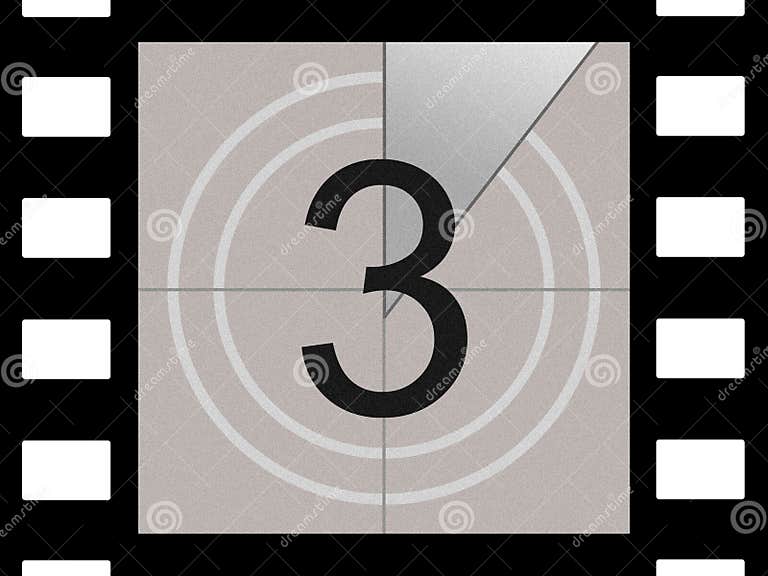 Film countdown stock illustration. Illustration of countdown - 584757