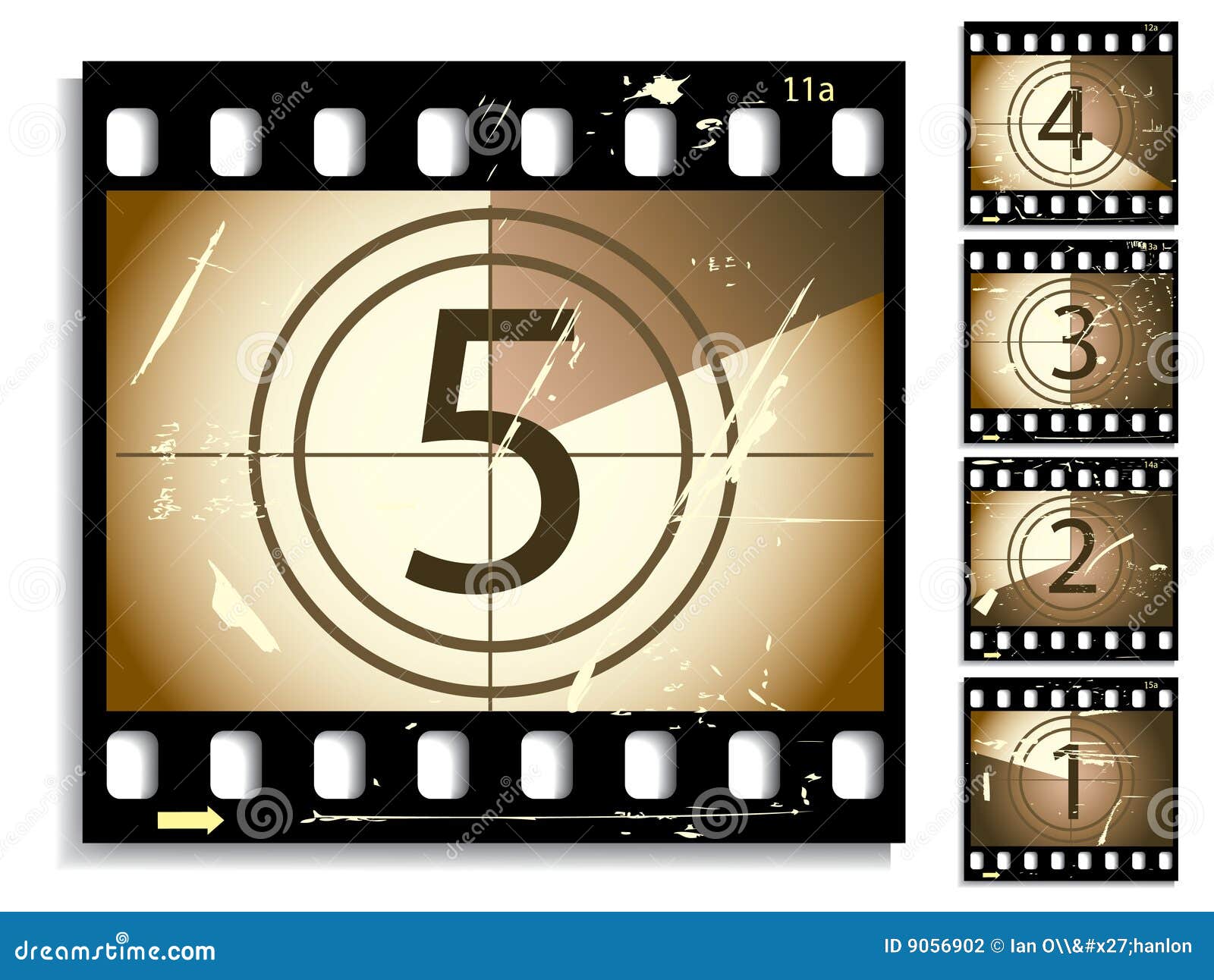 Film countdown stock vector. Illustration of abstract - 9056902