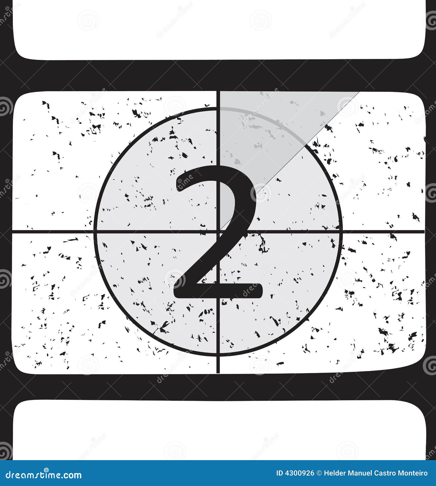 Film Countdown At Number 2 Royalty Free Stock Image - Image: 4300926