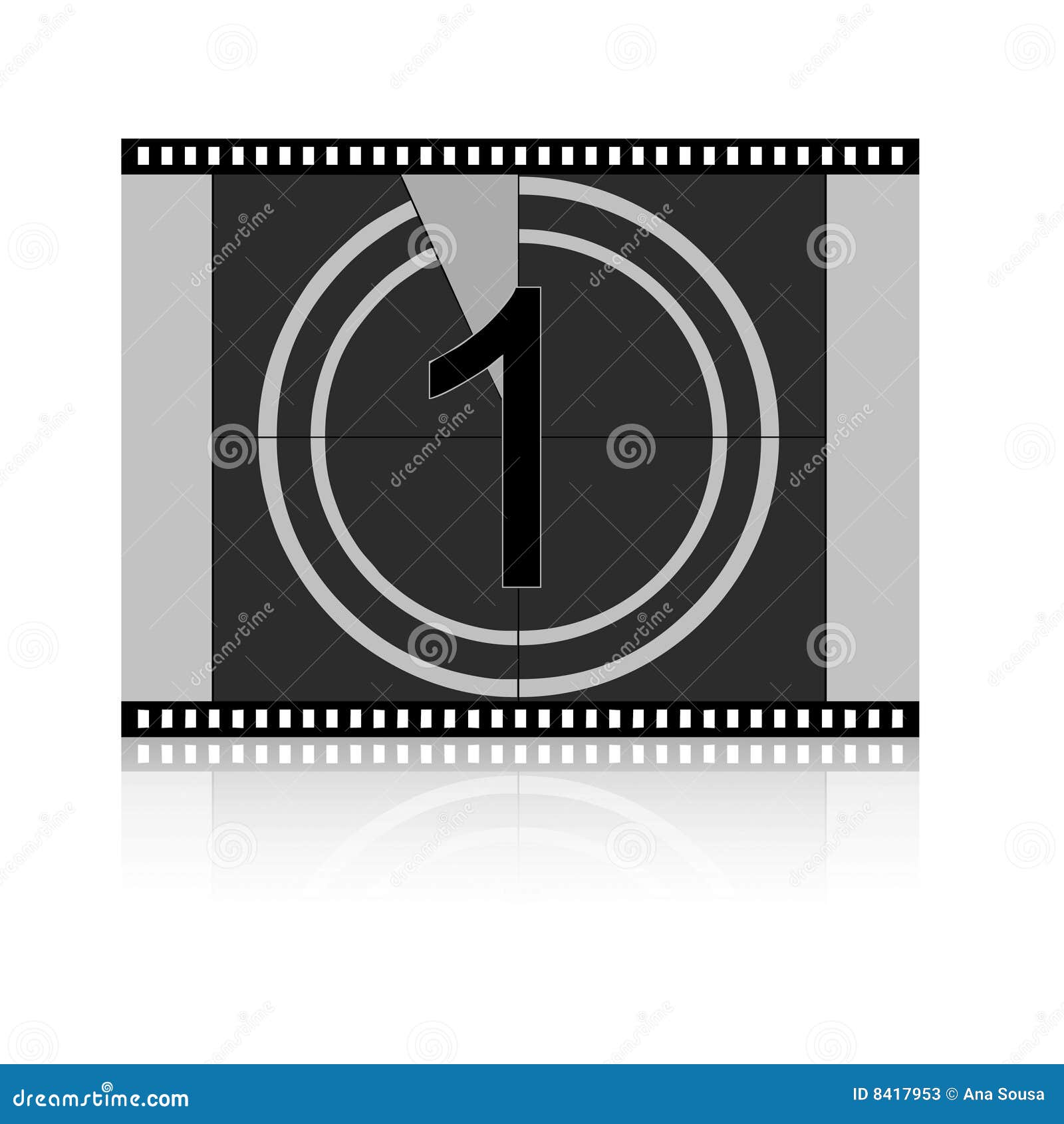 Film Countdown - One stock illustration. Illustration of flick - 8417953