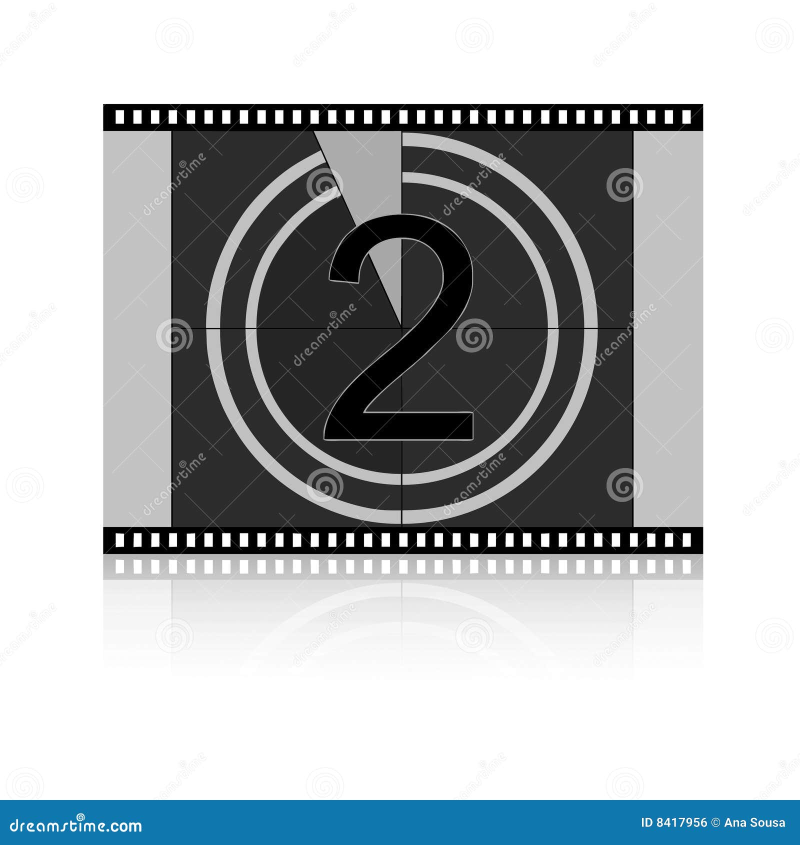 Film Countdown - Two stock illustration. Illustration of making - 8417956