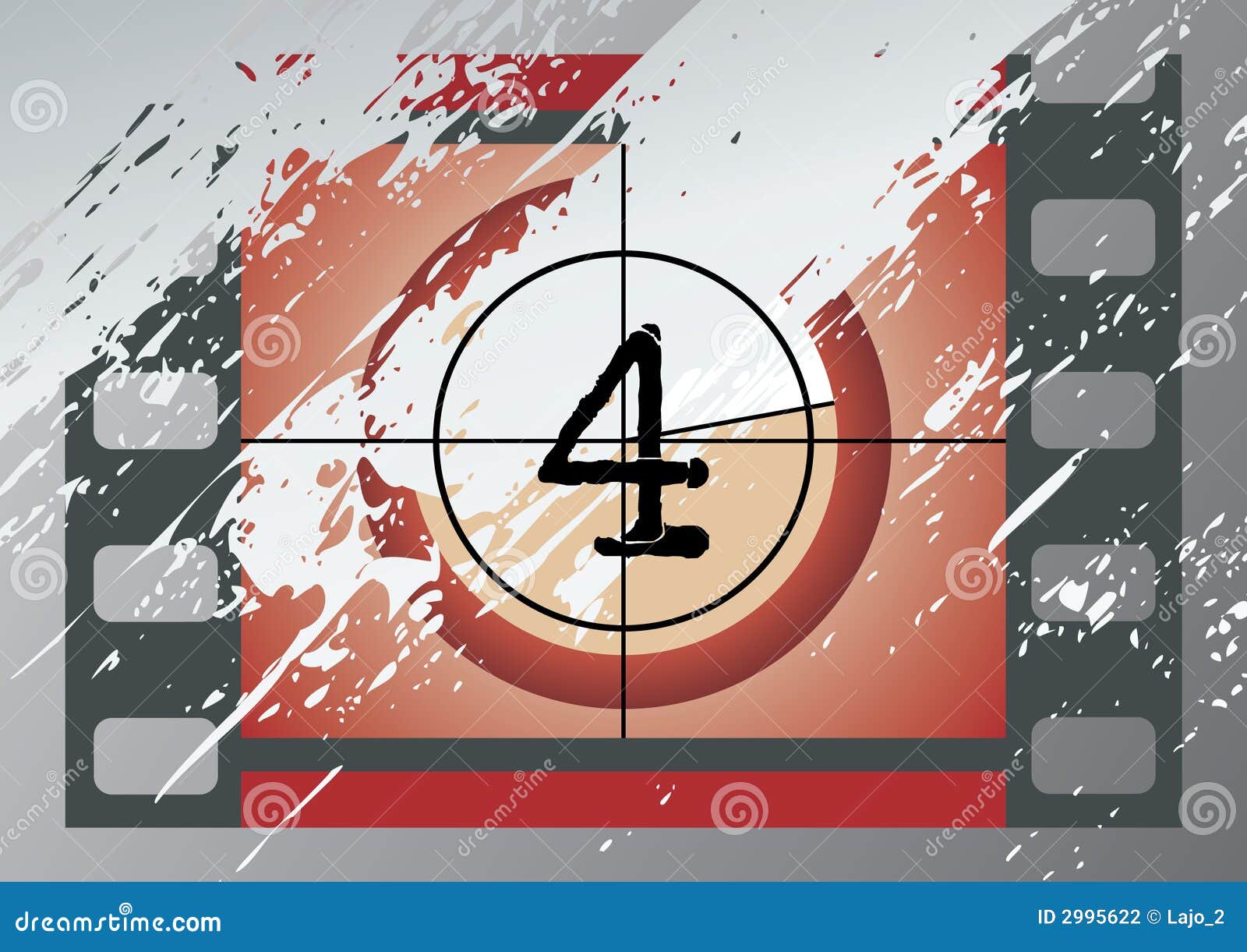 Film countdown (vector) stock vector. Illustration of reel - 2995622