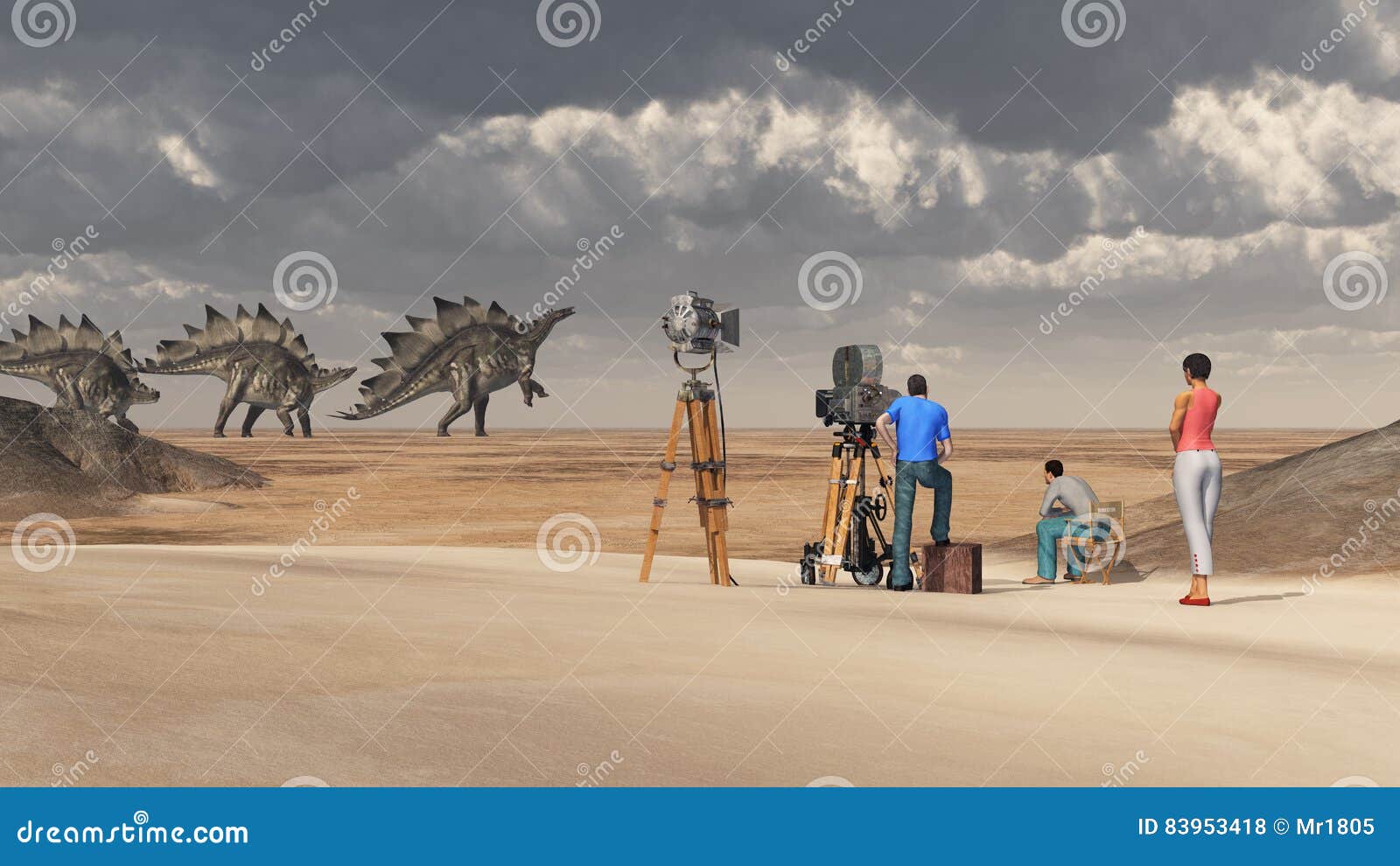 Film Crew Cameraman Shooting Filming Camera Vector Illustration ...