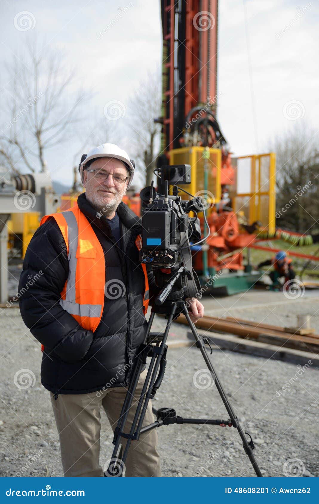 Film crew at work stock image. Image of creativity, making - 48608201