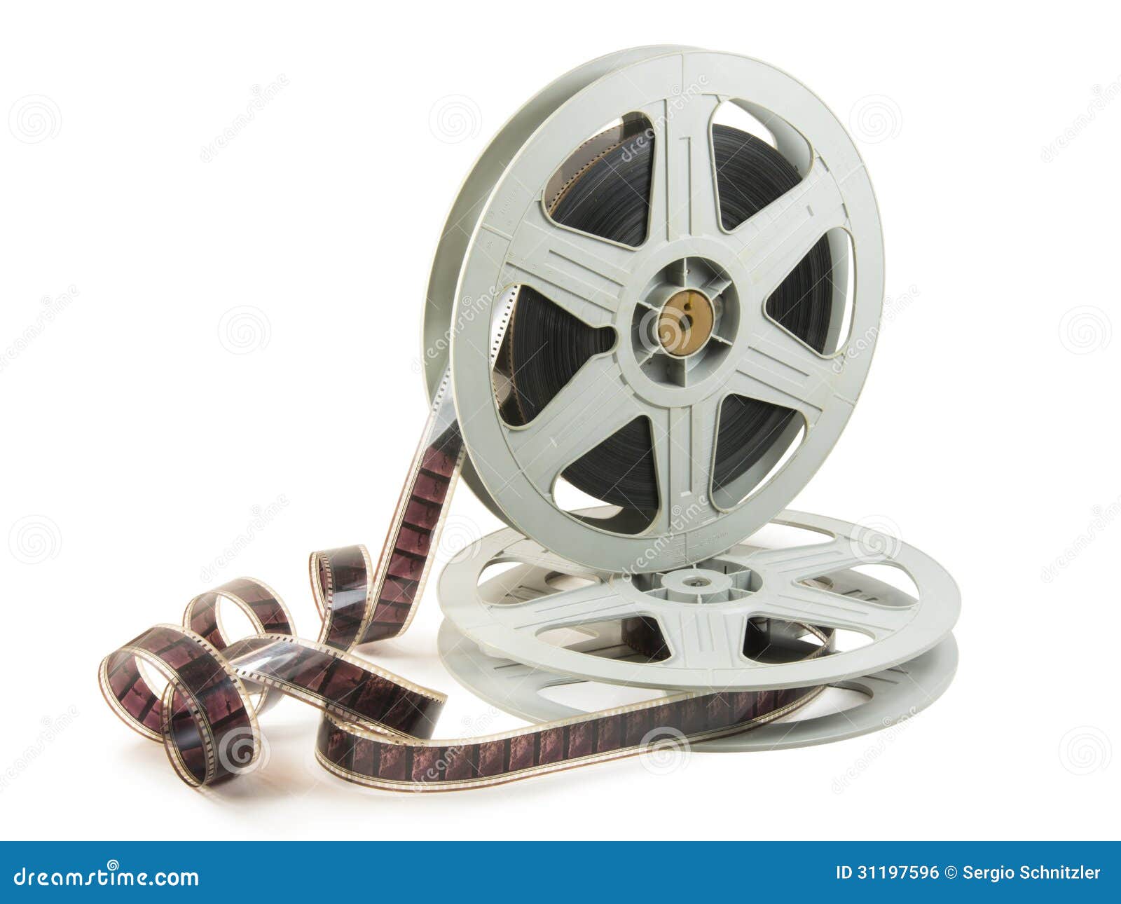 Film De 35mm Dans Deux Bobines Photo stock - Image du bobine ...