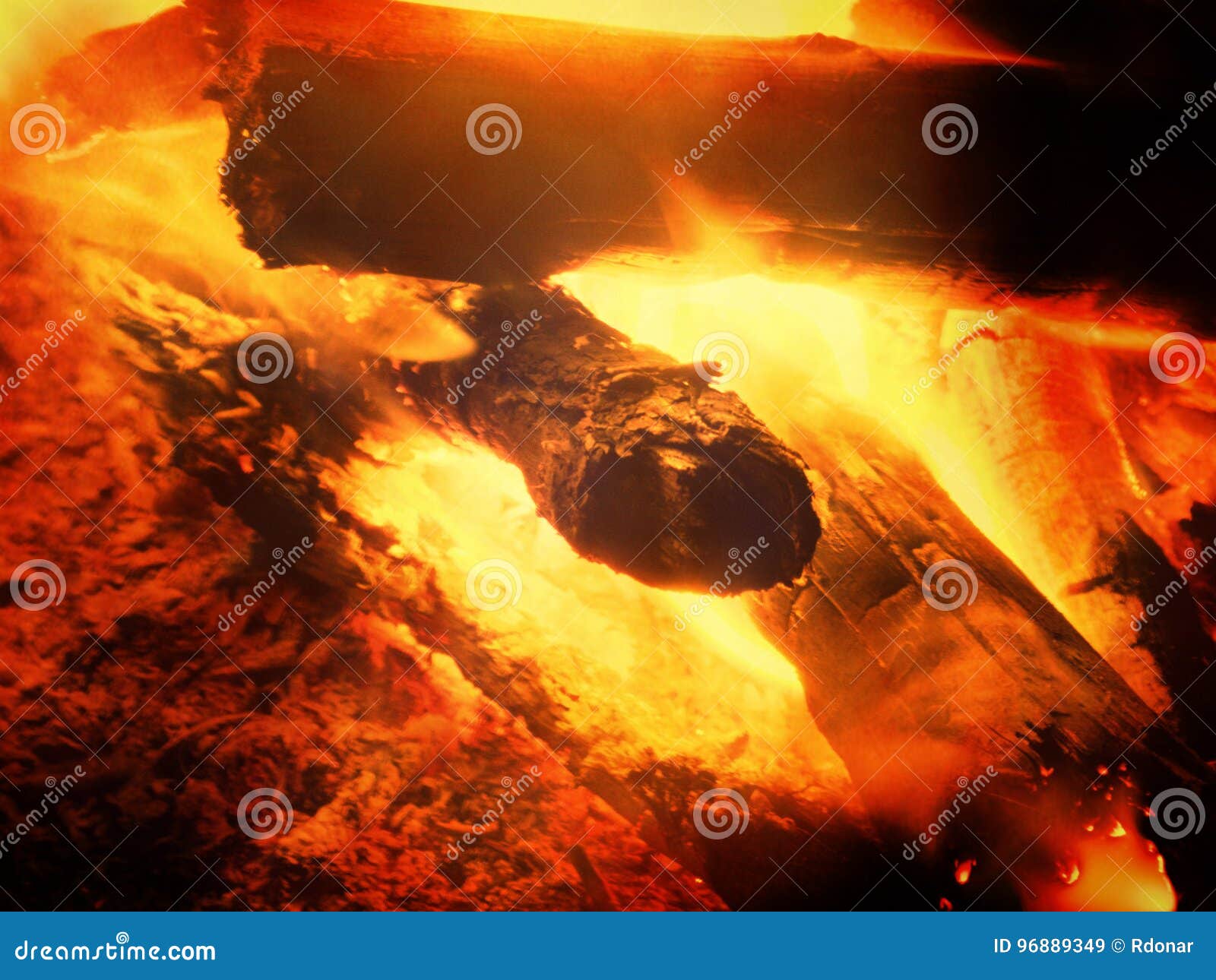 Film Effect. Wood Exploded in Fire, Texture Fire Bonfire Embers Stock ...