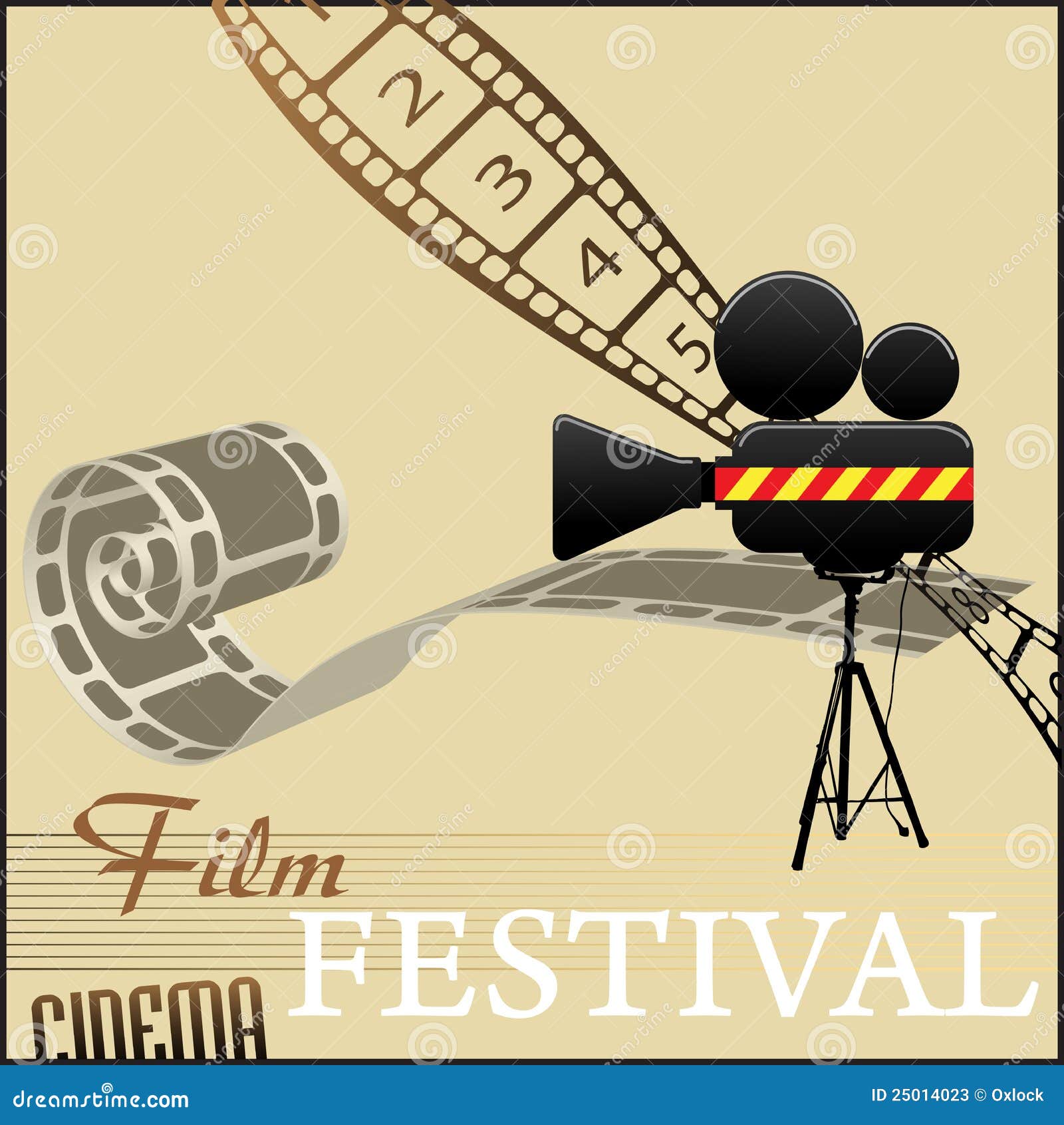 Film festival background stock vector. Illustration of actor - 25014023