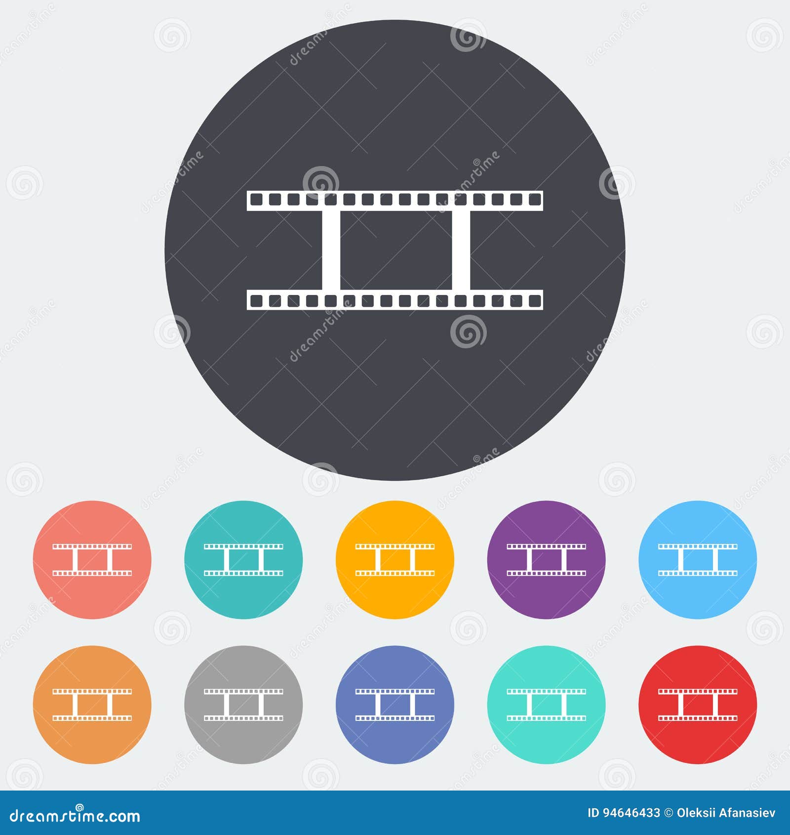 Film flat icon. stock vector. Illustration of exposure - 94646433