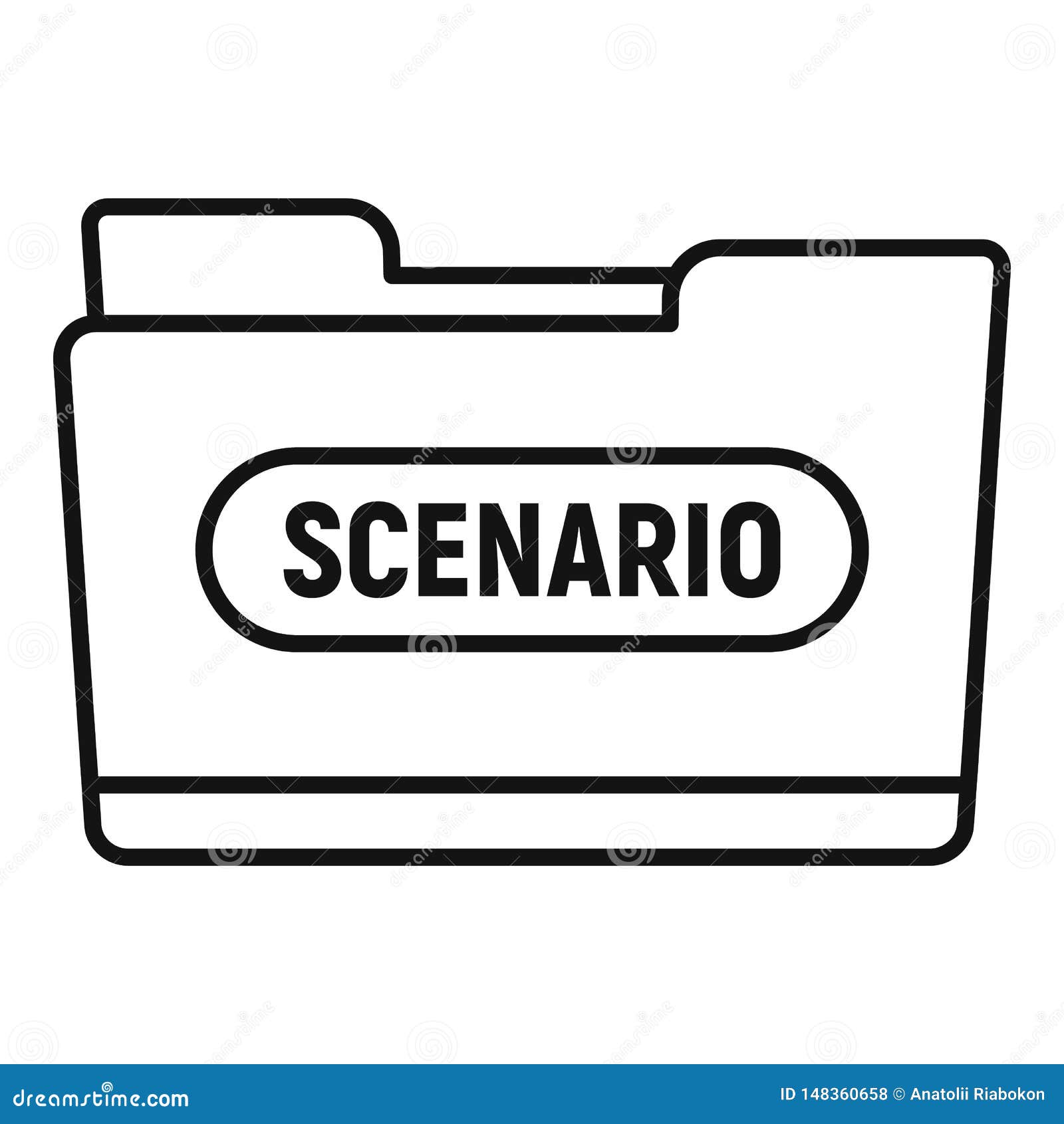 Scenario Icon. Trendy Scenario Logo Concept On White Background Vector ...