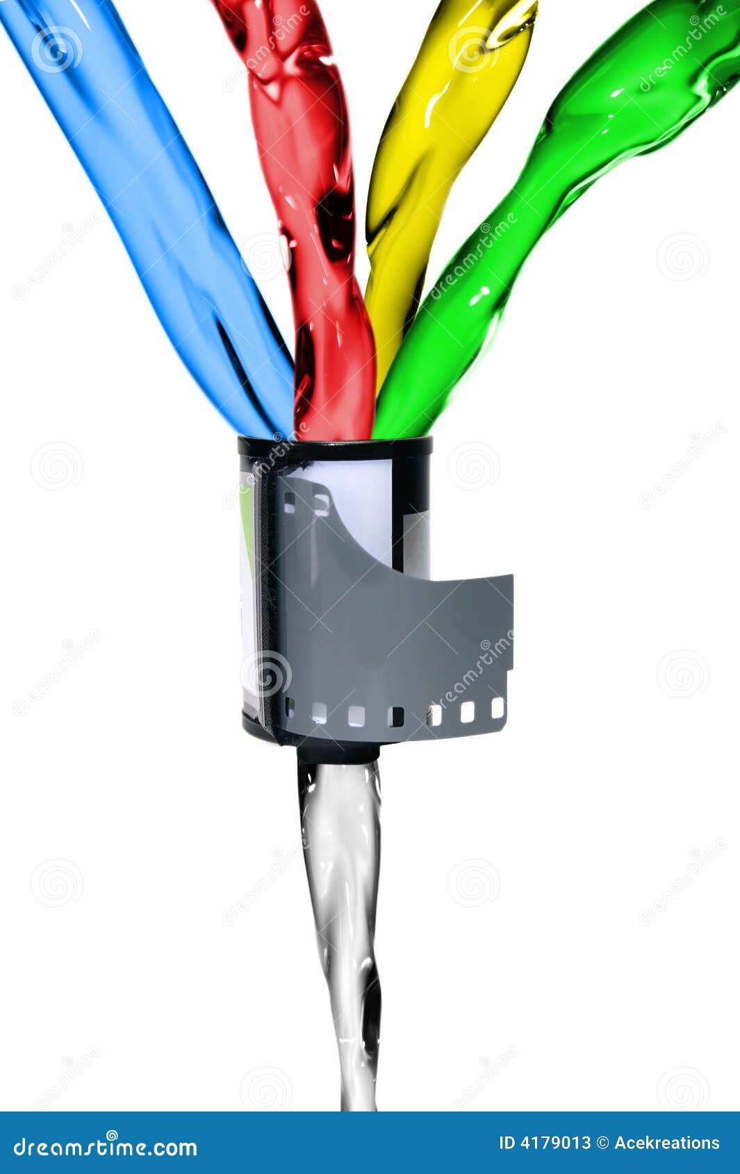 Film Fountain stock illustration. Illustration of isolated - 4179013