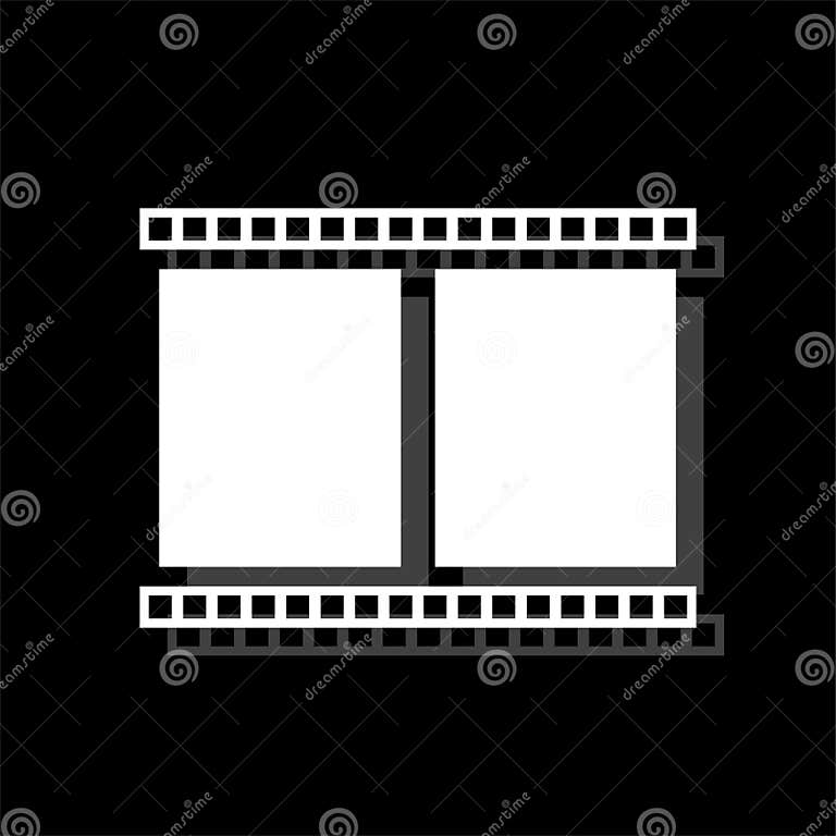 Film Frame icon flat stock illustration. Illustration of real - 138123892