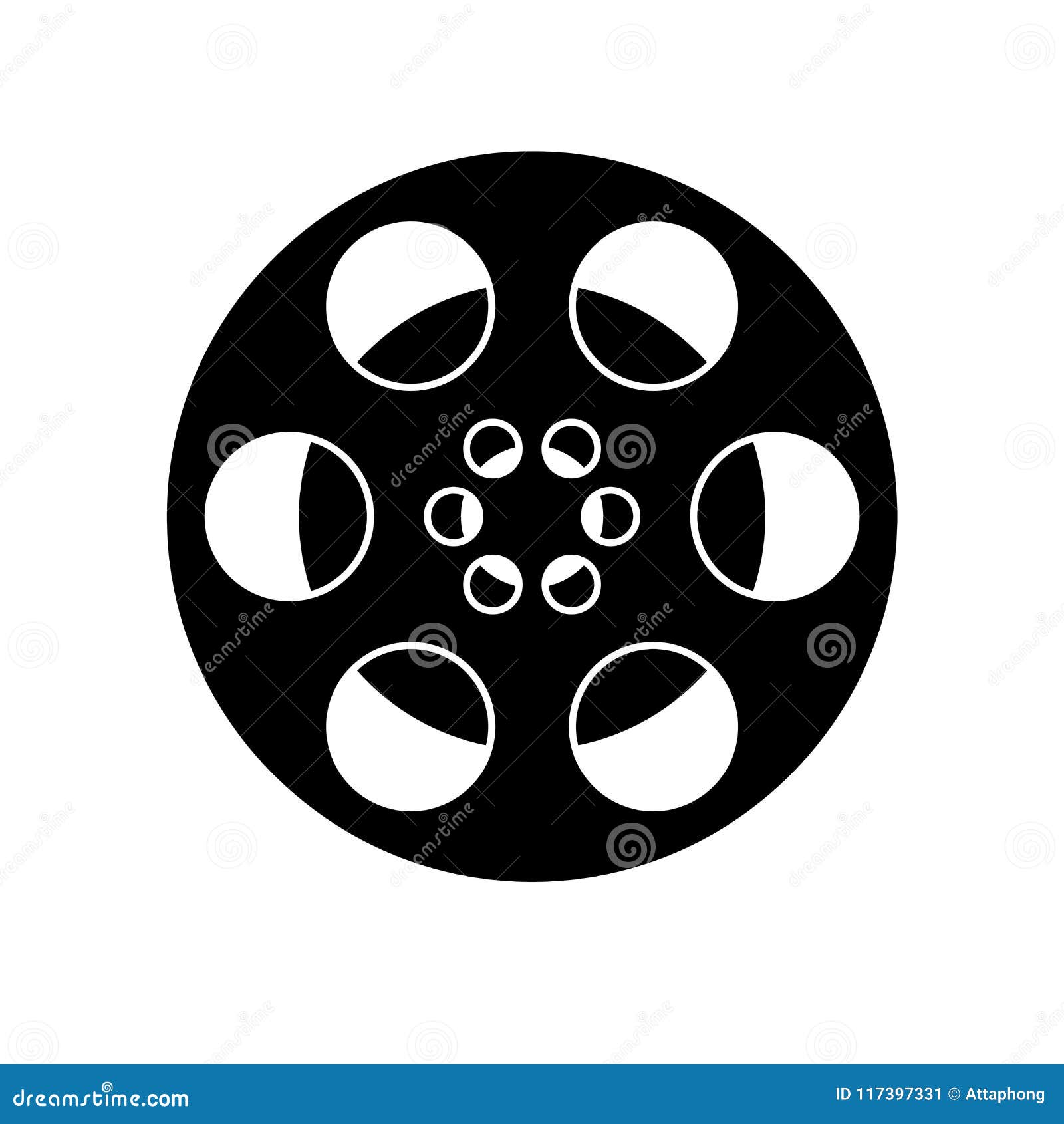 Film Frame Film Roll Symbol Vector Stock Vector - Illustration of film ...