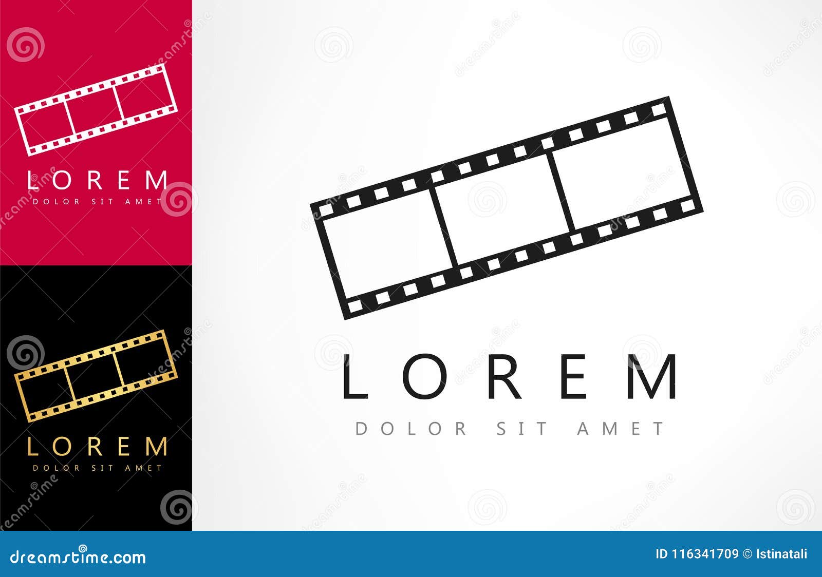 Film frame vector logo stock vector. Illustration of grain - 116341709