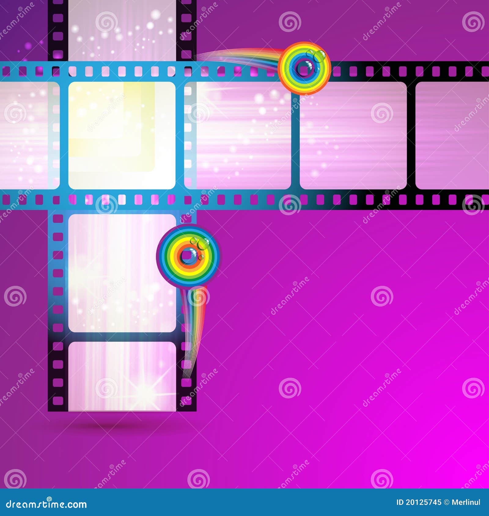 Film frames stock vector. Illustration of modern, cinematography - 20125745