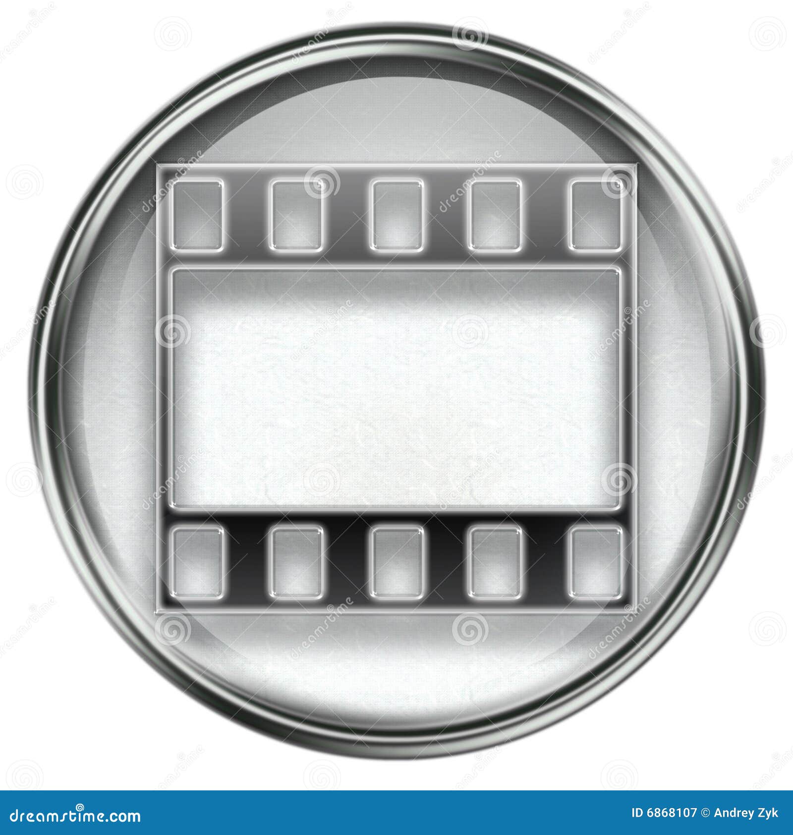 Film icon grey stock illustration. Illustration of closeup - 6868107