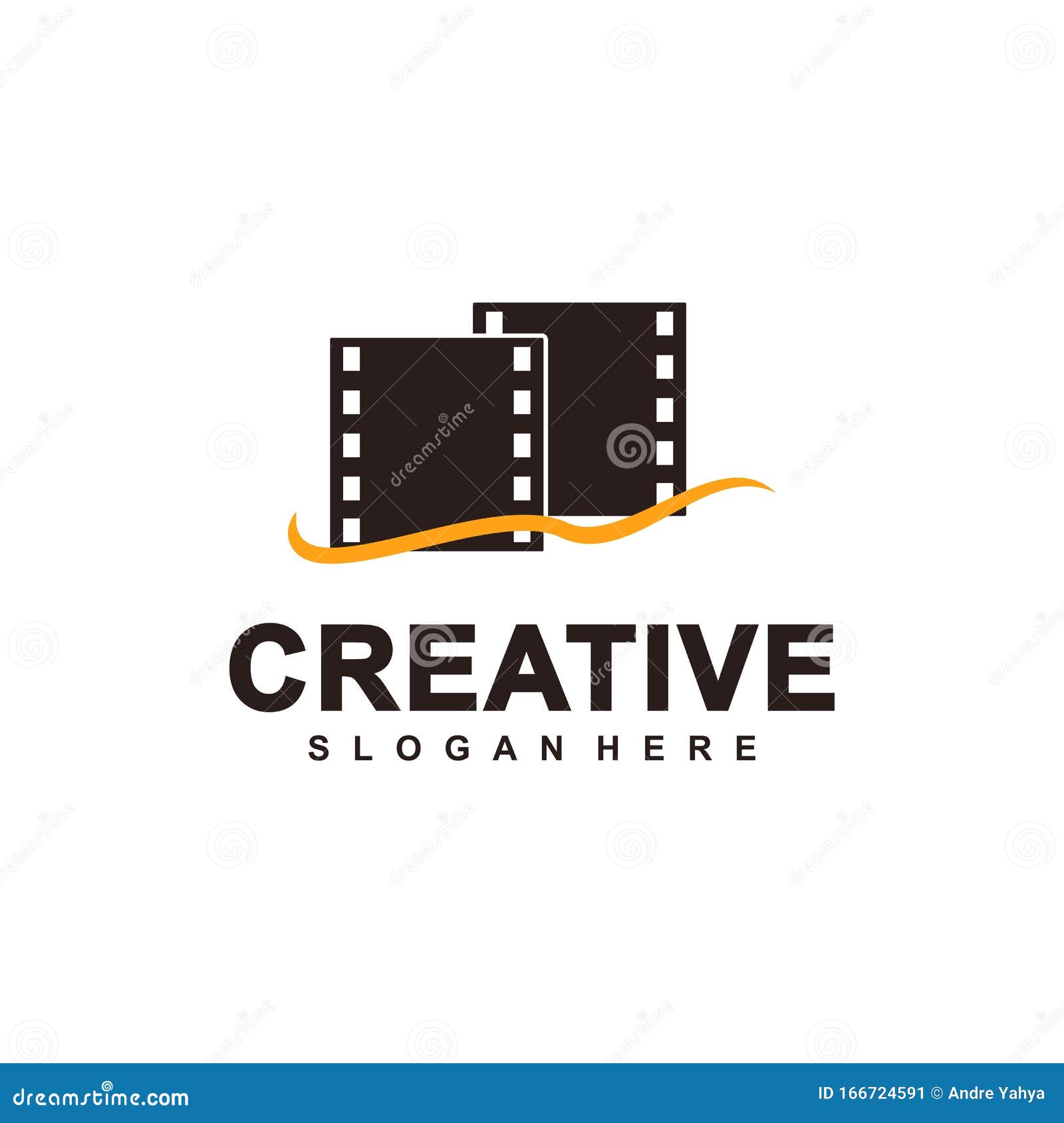 Film Logo Template, Design Vector Stock Illustration - Illustration of ...