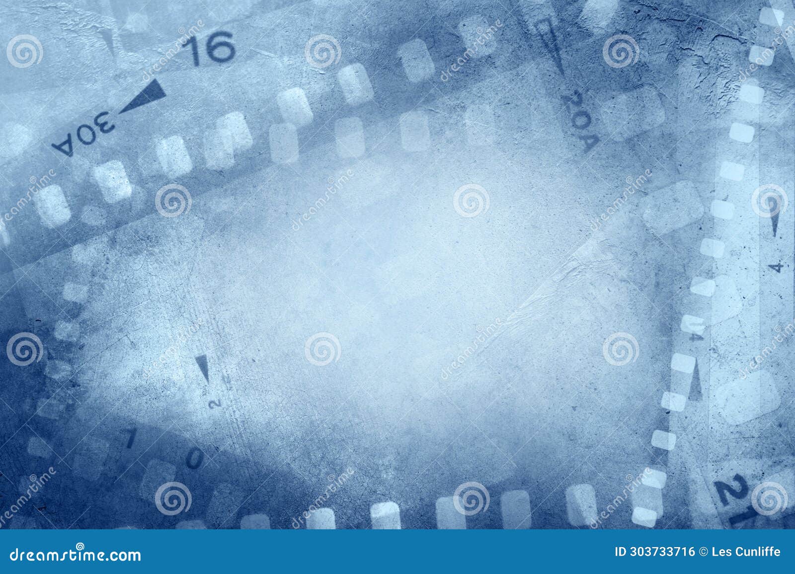Film Negatives Blue Background Stock Photo - Image of background ...