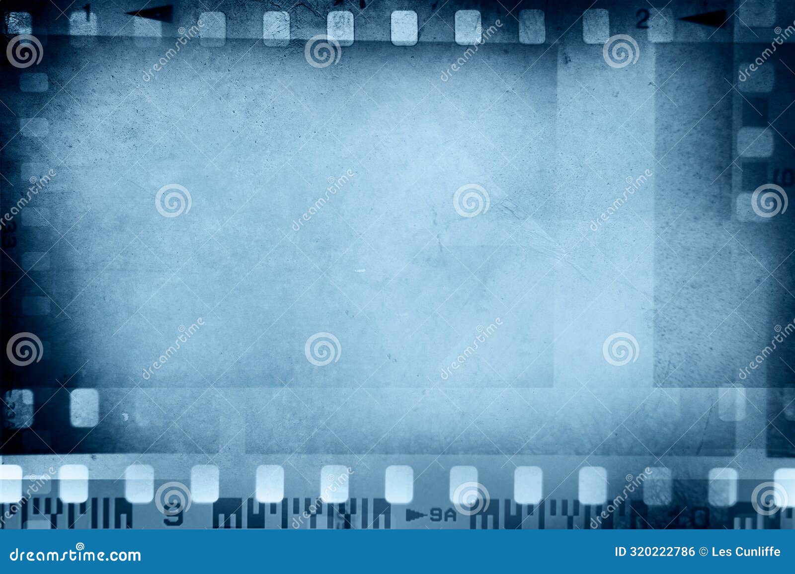 Film Negatives Blue Background Stock Photo - Image of stripquot, movie ...