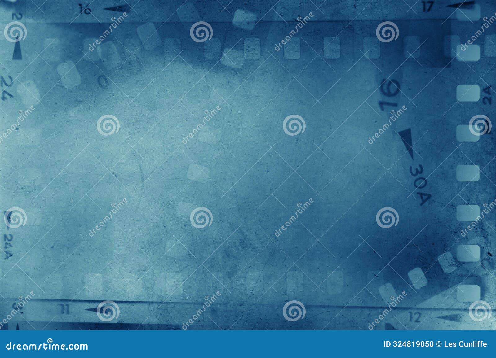 Film Negatives Blue Background Stock Photo - Image of blue, retro ...