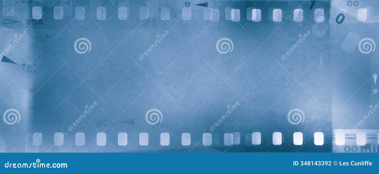 Film Negatives Blue Background Stock Photo - Image of frame, strip ...