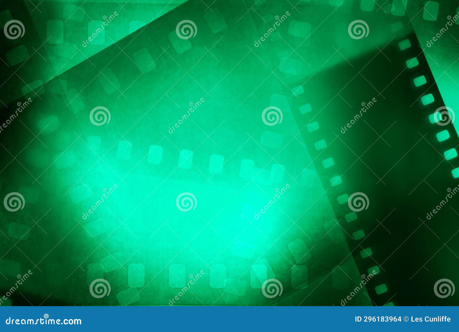 Film Negatives Green Background Stock Photo - Image of photographic ...