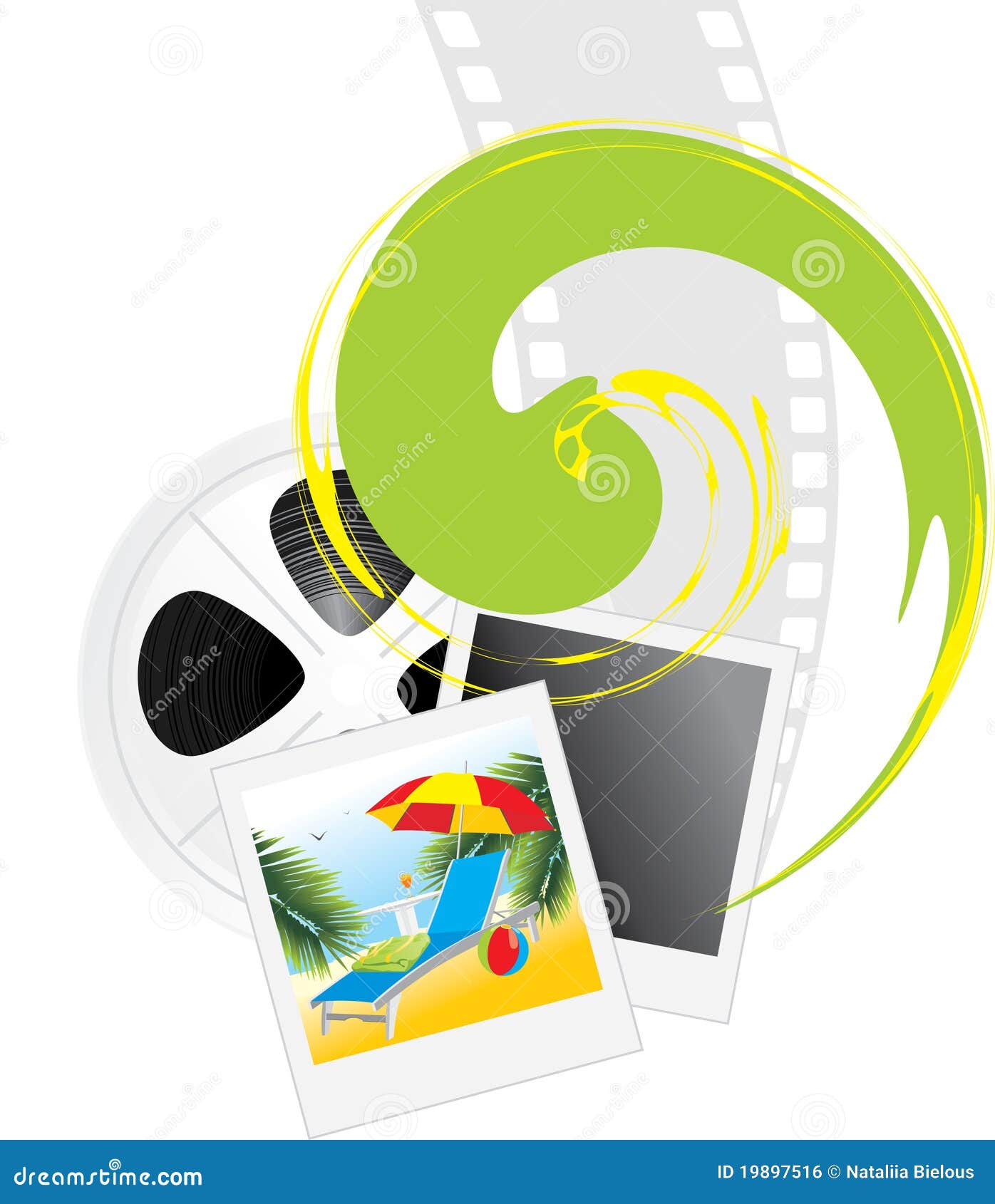 Film Objects and Photography of Resort Stock Vector - Illustration of ...