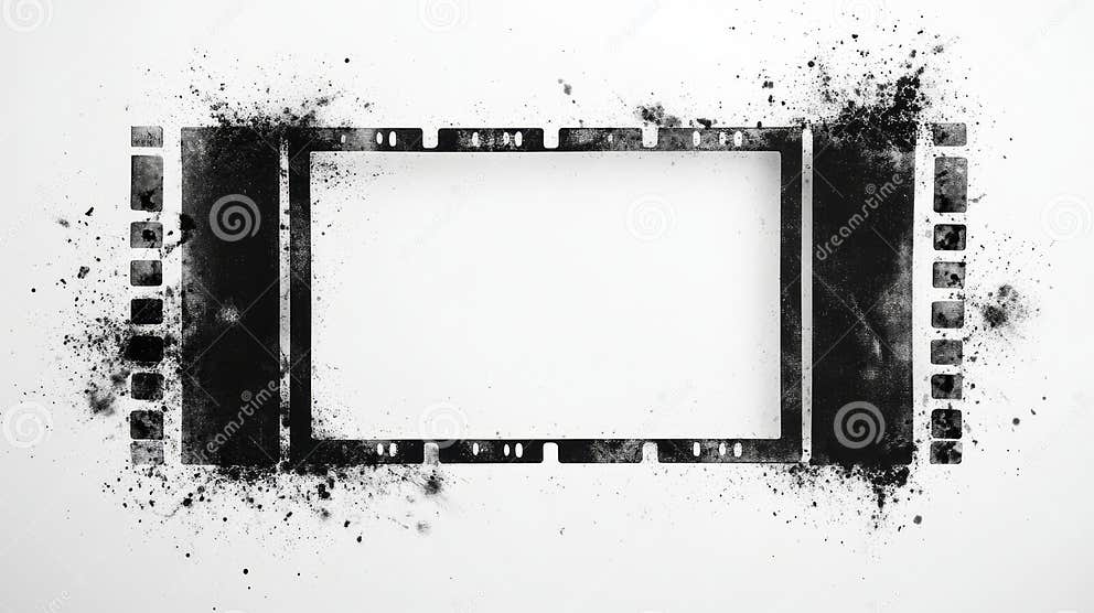 The Film of an Old Camera Frame Stock Illustration - Illustration of ...