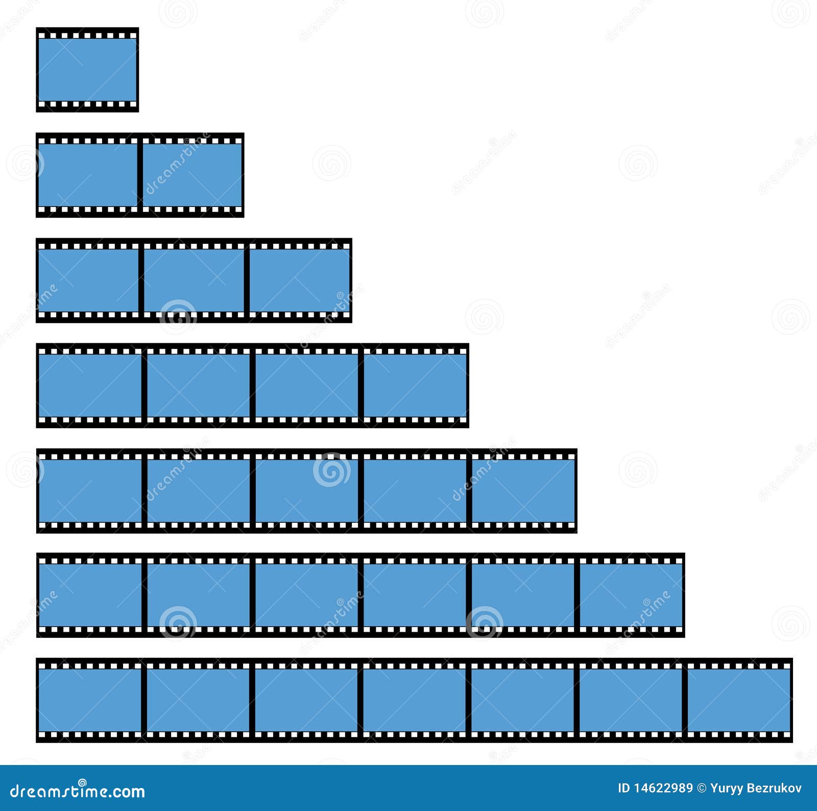 Film parts stock vector. Illustration of rectangle, tape - 14622989