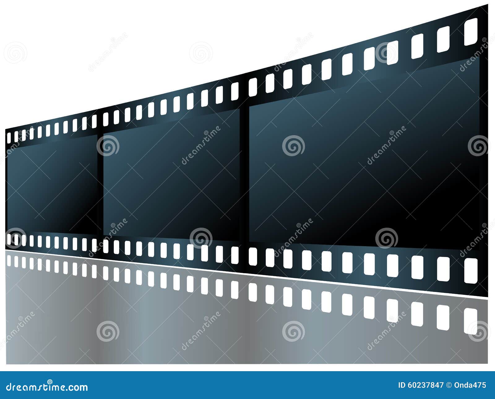 Film in perspective. stock vector. Illustration of digital - 60237847