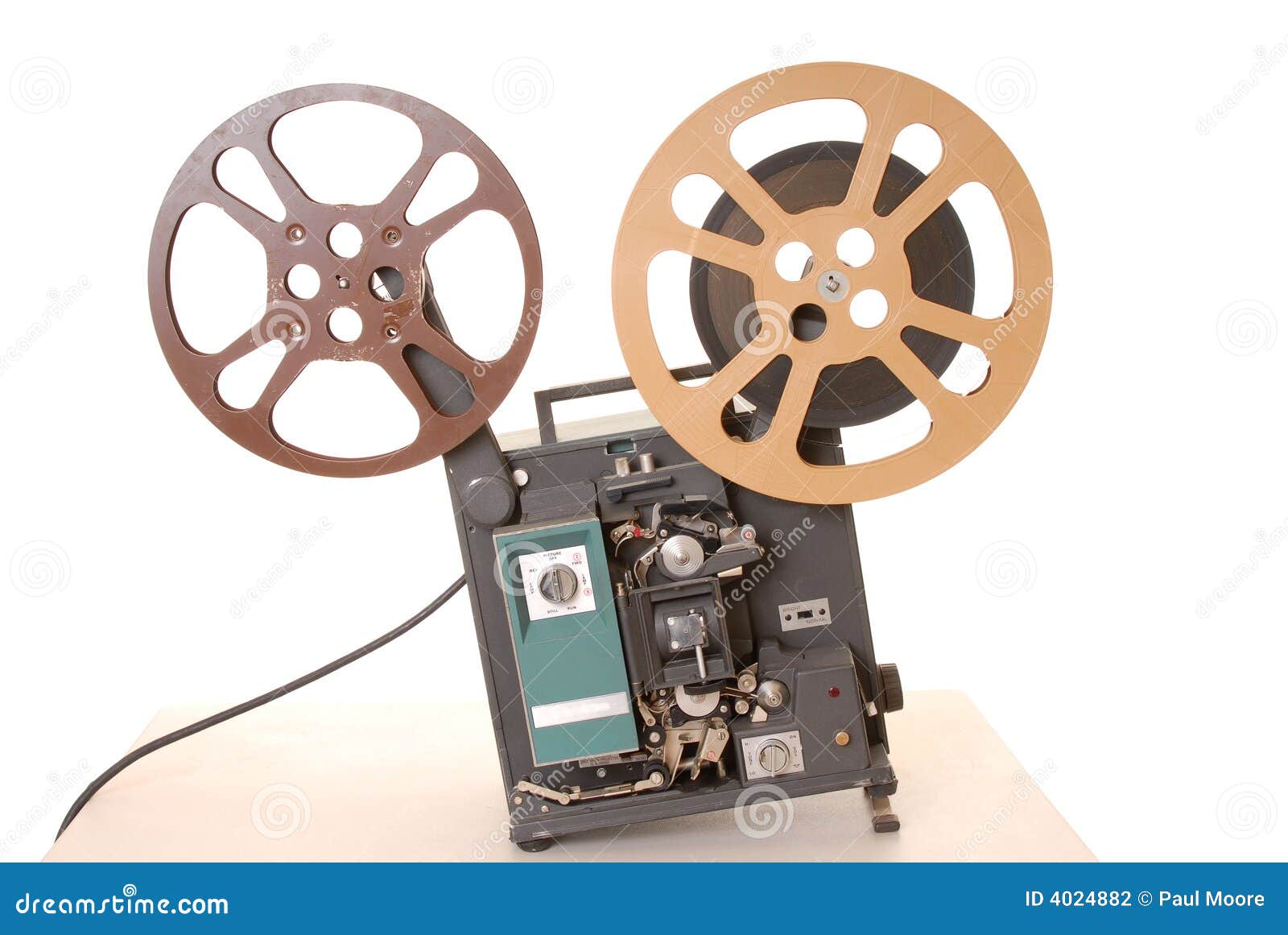 Old Film Projector With Dramatic Lighting Stock Photography ...