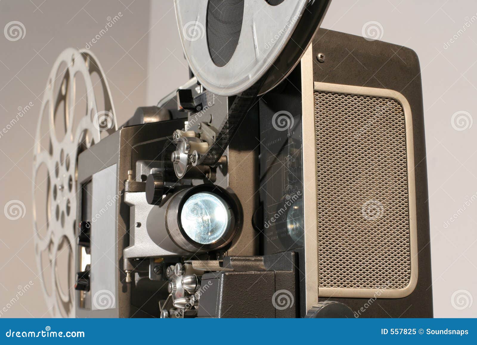 Film Projector Front Close stock image. Image of media - 557825